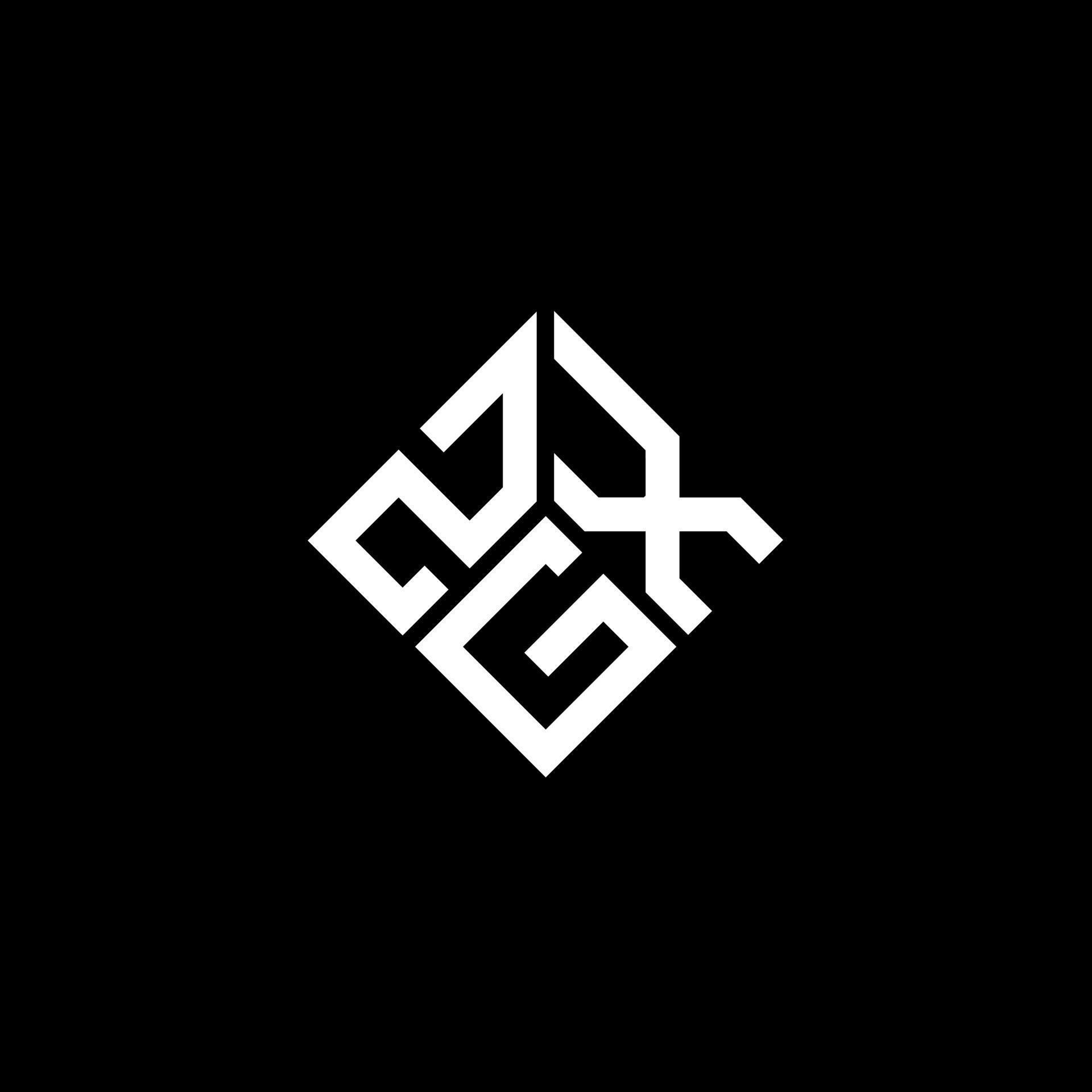 ZGX letter logo design on black background. ZGX creative initials letter logo concept. ZGX ...