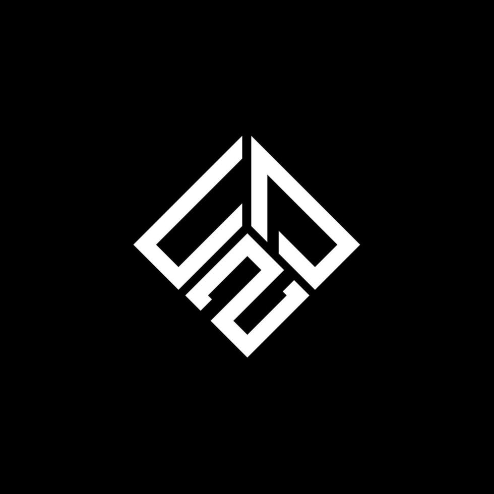 UZD letter logo design on black background. UZD creative initials letter logo concept. UZD ...