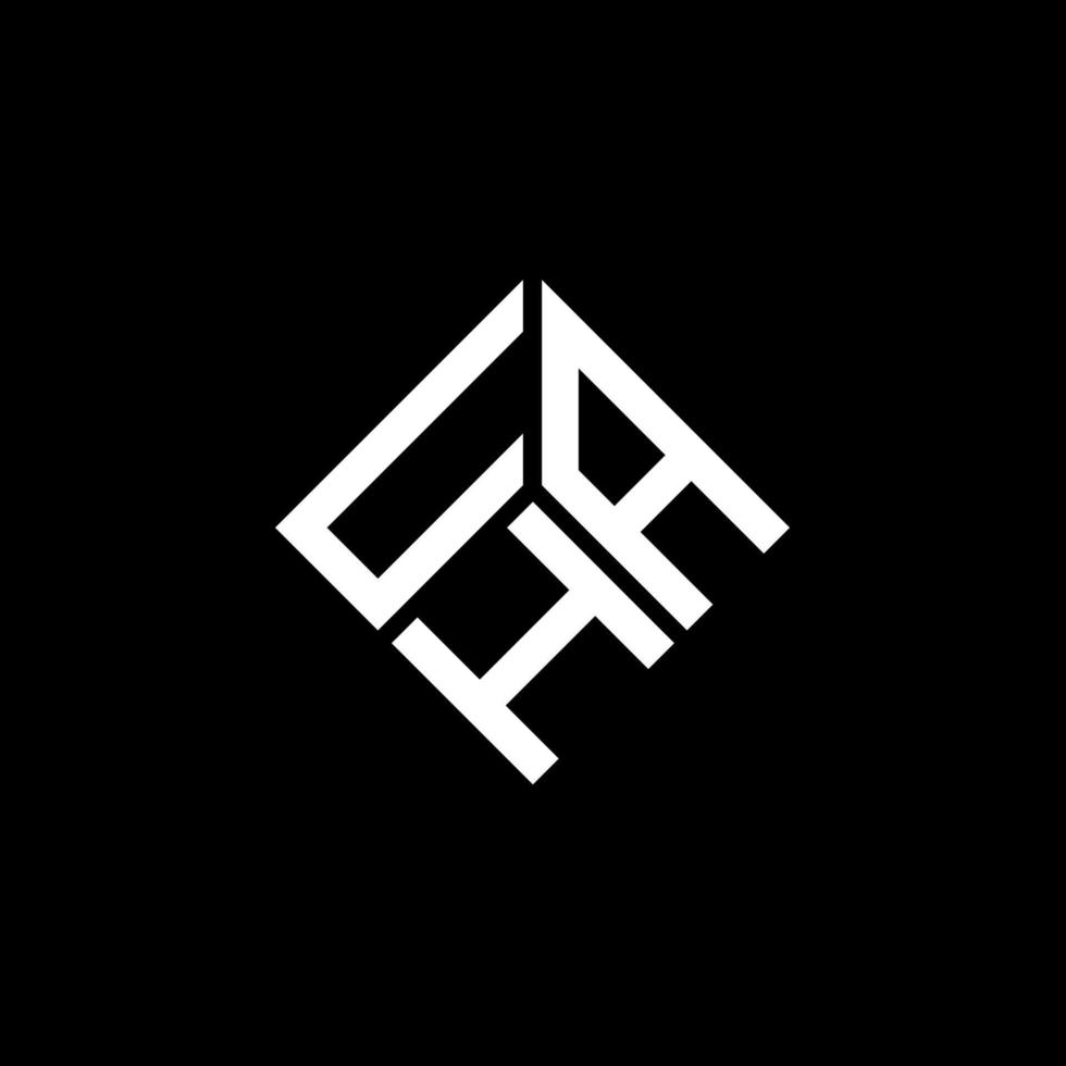 Uha Letter Logo Design On Black Background Uha Creative Initials Letter Logo Concept Uha