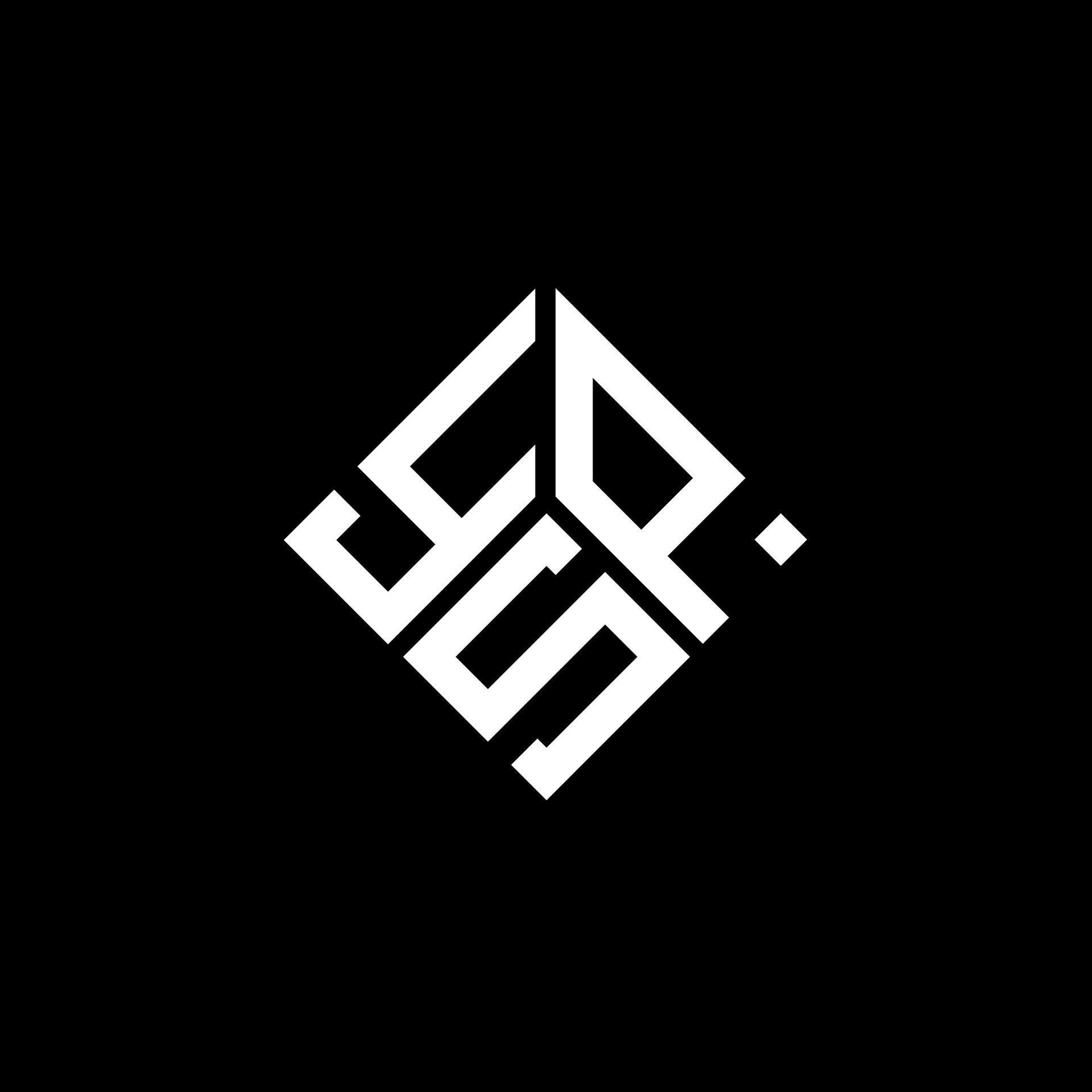 Ysp Letter Logo Design On Black Background Ysp Creative Initials Letter Logo Concept Ysp