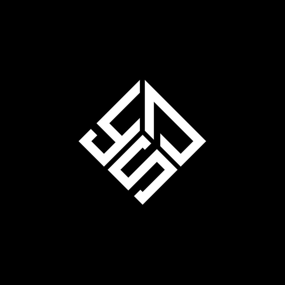 diseño de logotipo de letra ysd sobre fondo negro. ysd creative iniciales carta logo concepto ...