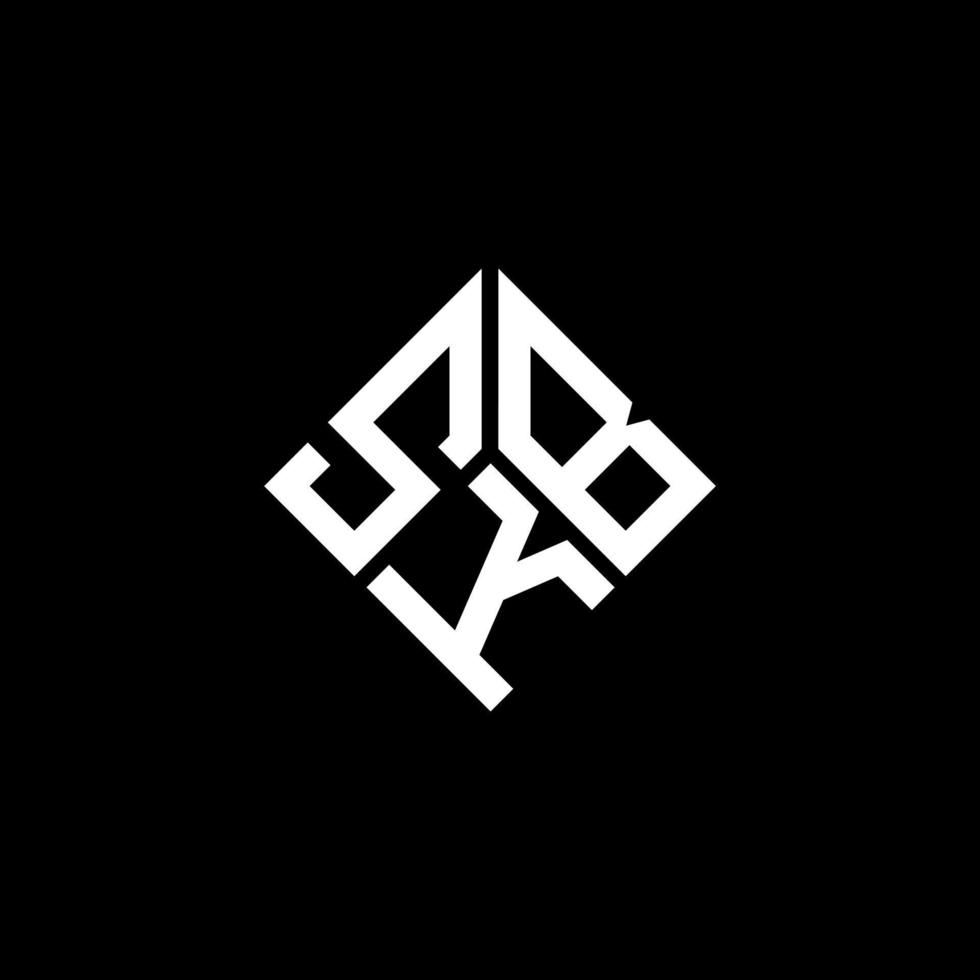 SKB letter logo design on black background. SKB creative initials letter logo concept. SKB ...