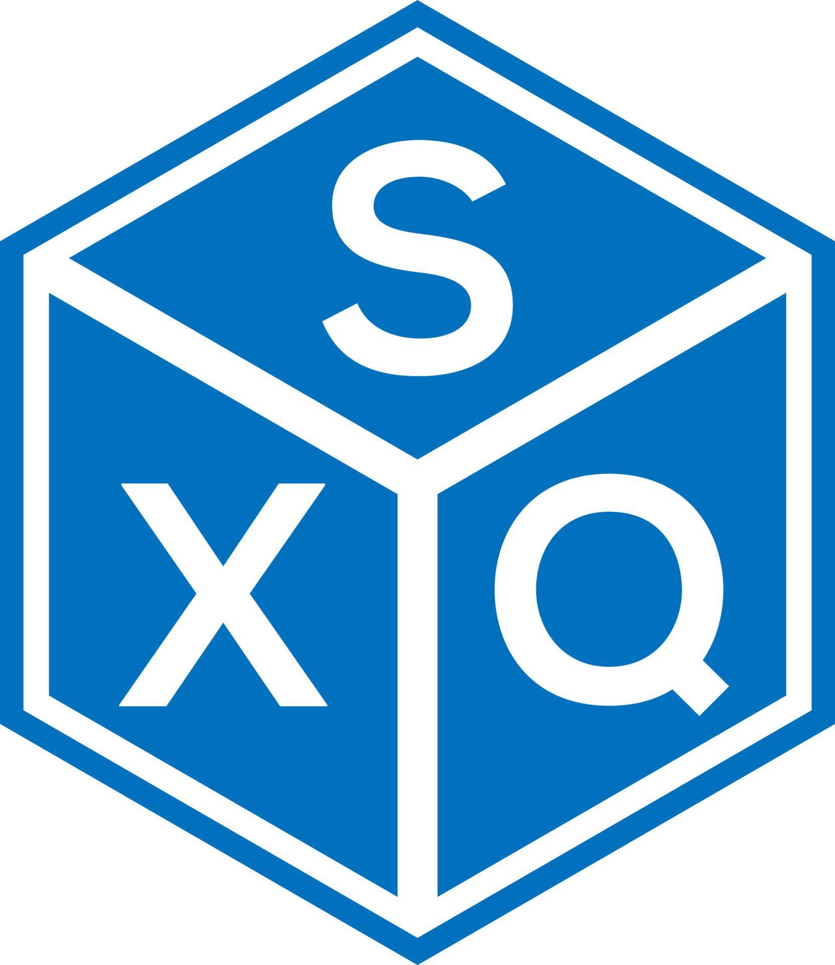 SXQ letter logo design on black background. SXQ creative initials ...