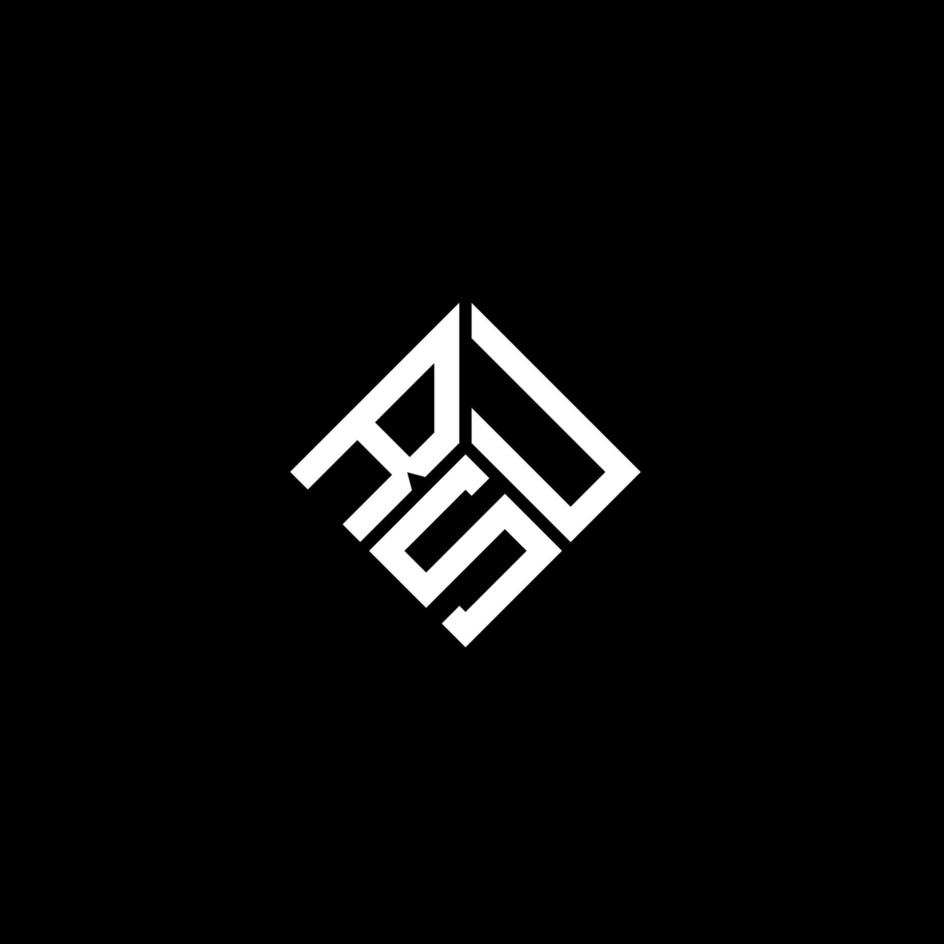 RSU letter logo design on black background. RSU creative initials ... RSU letter logo design on black background. RSU creative initials ...