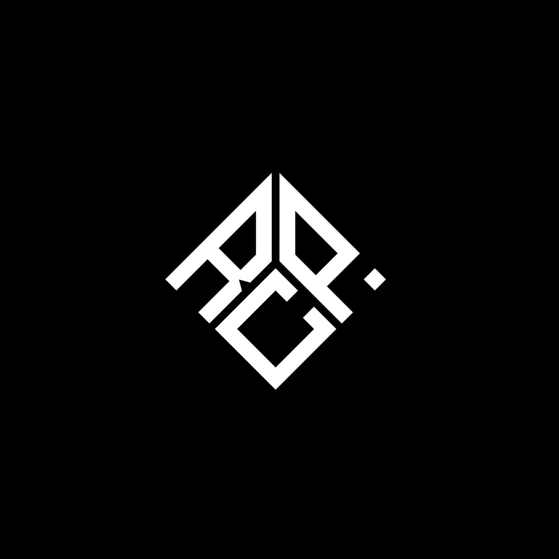 Rcp Letter Logo Design On Black Background Rcp Creative Initials Letter Logo Concept Rcp