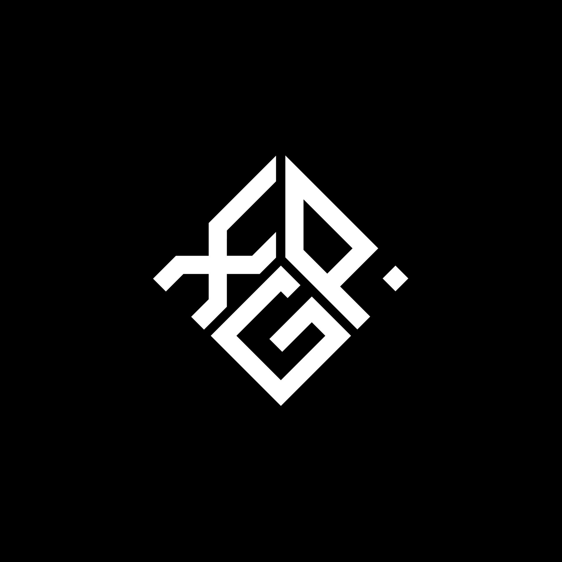 XGP letter logo design on black background. XGP creative initials letter logo concept. XGP ...