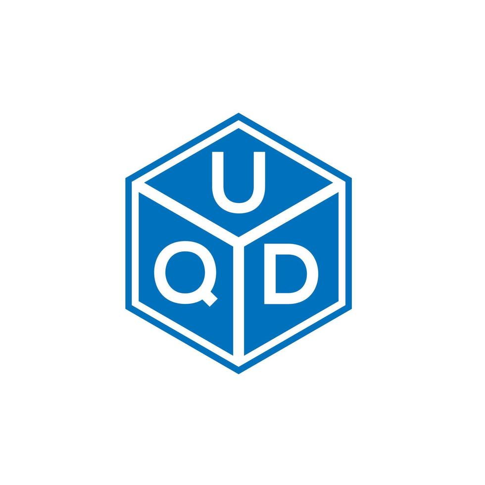 diseño de logotipo de letra uqd sobre fondo negro. uqd concepto de logotipo de letra de ...