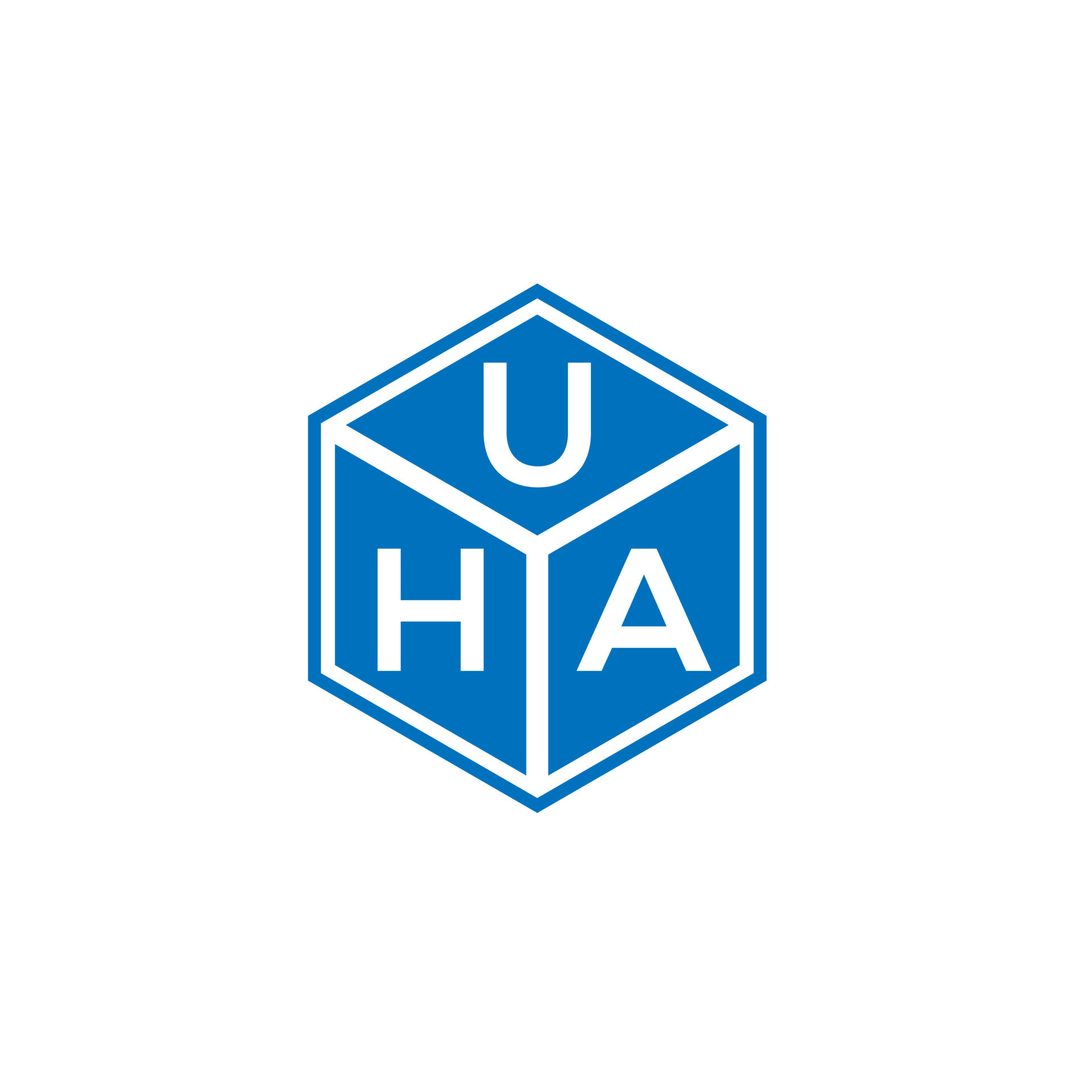 Uha Letter Logo Design On Black Background Uha Creative Initials Letter Logo Concept Uha