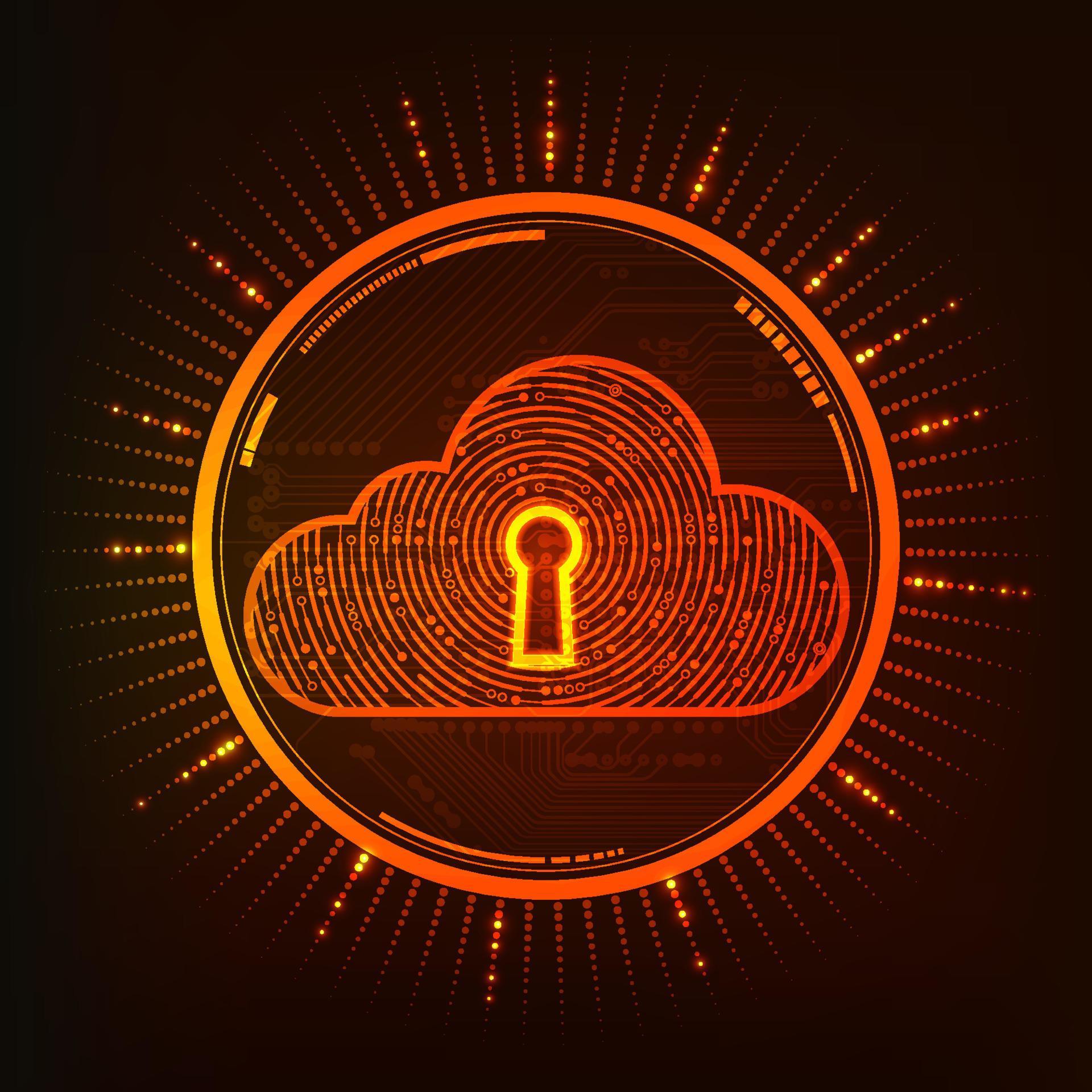 orange cloud computing 9335182 Vector Art at Vecteezy