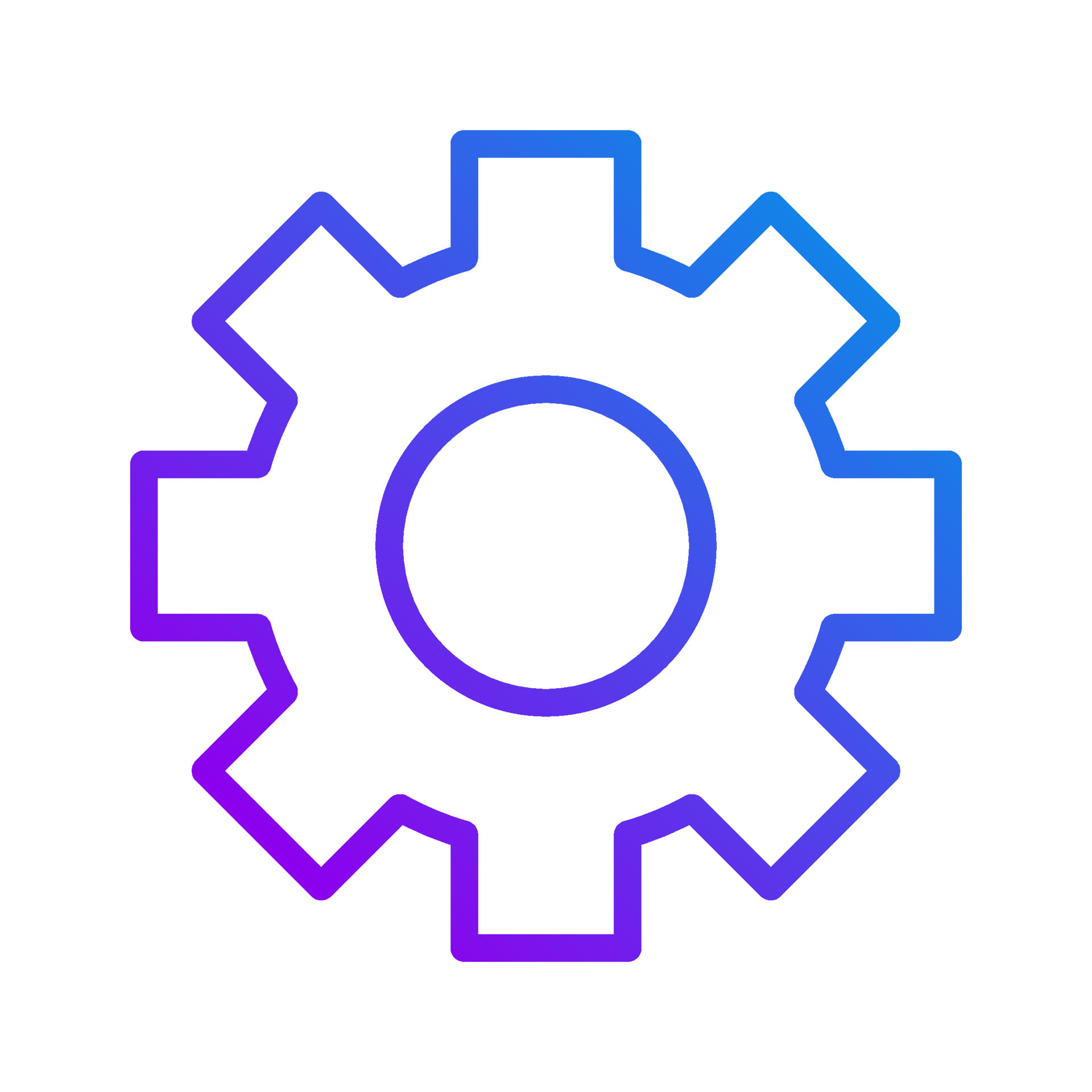 Cogwheel Pixel Perfect Gradient Linear Vector Icon Technology And Settings Business