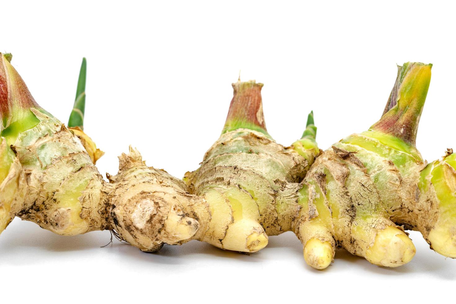 closeup fresh ginger on white background 9339641 Stock Photo at Vecteezy