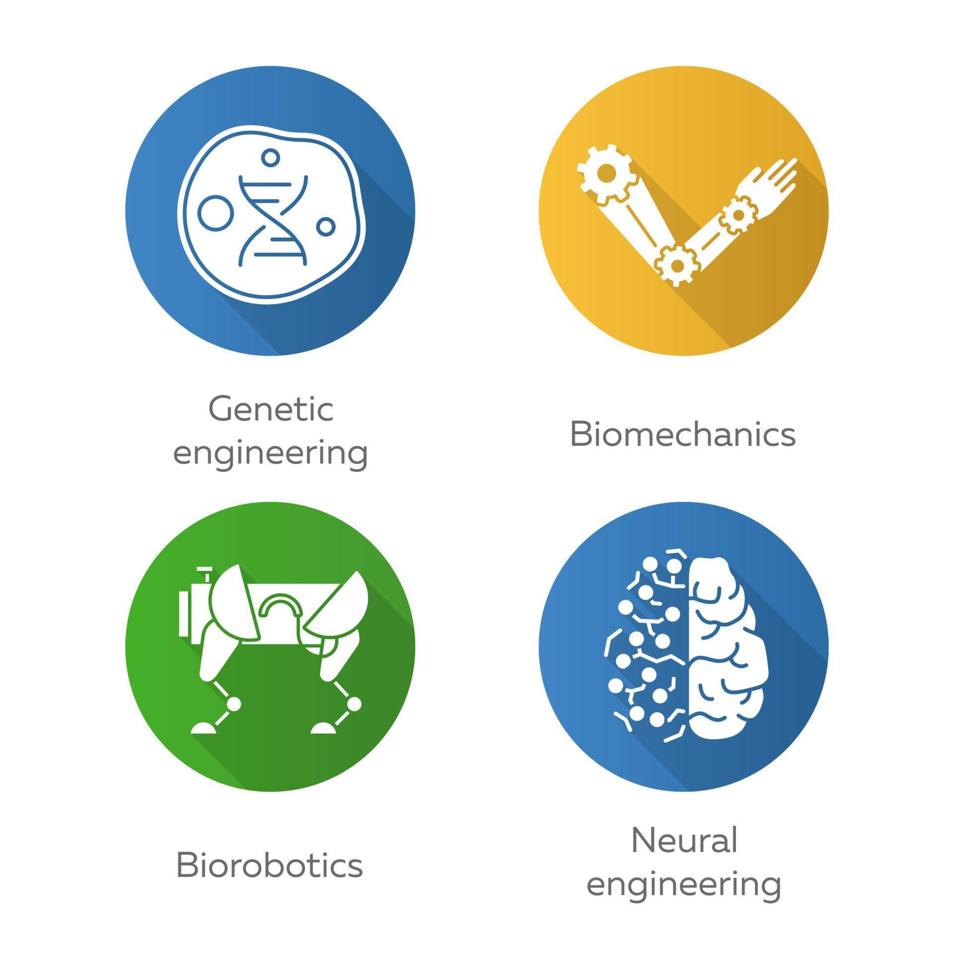 Bioengineering flat design long shadow glyph icons set. Genetic ... Bioengineering flat design long shadow glyph icons set. Genetic ...