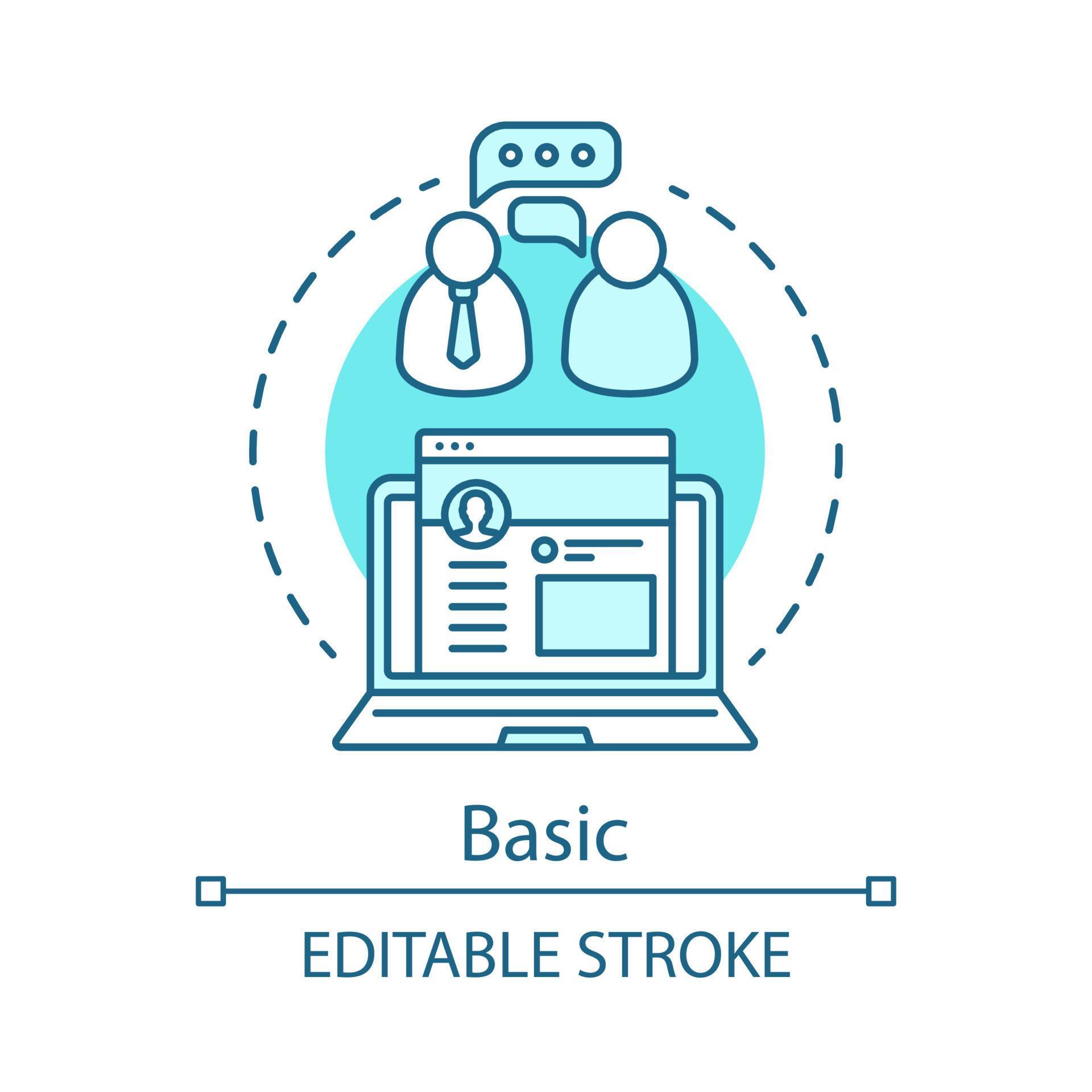 Basic Concept Icon Digital Marketing Tool Subscription Tariff Idea