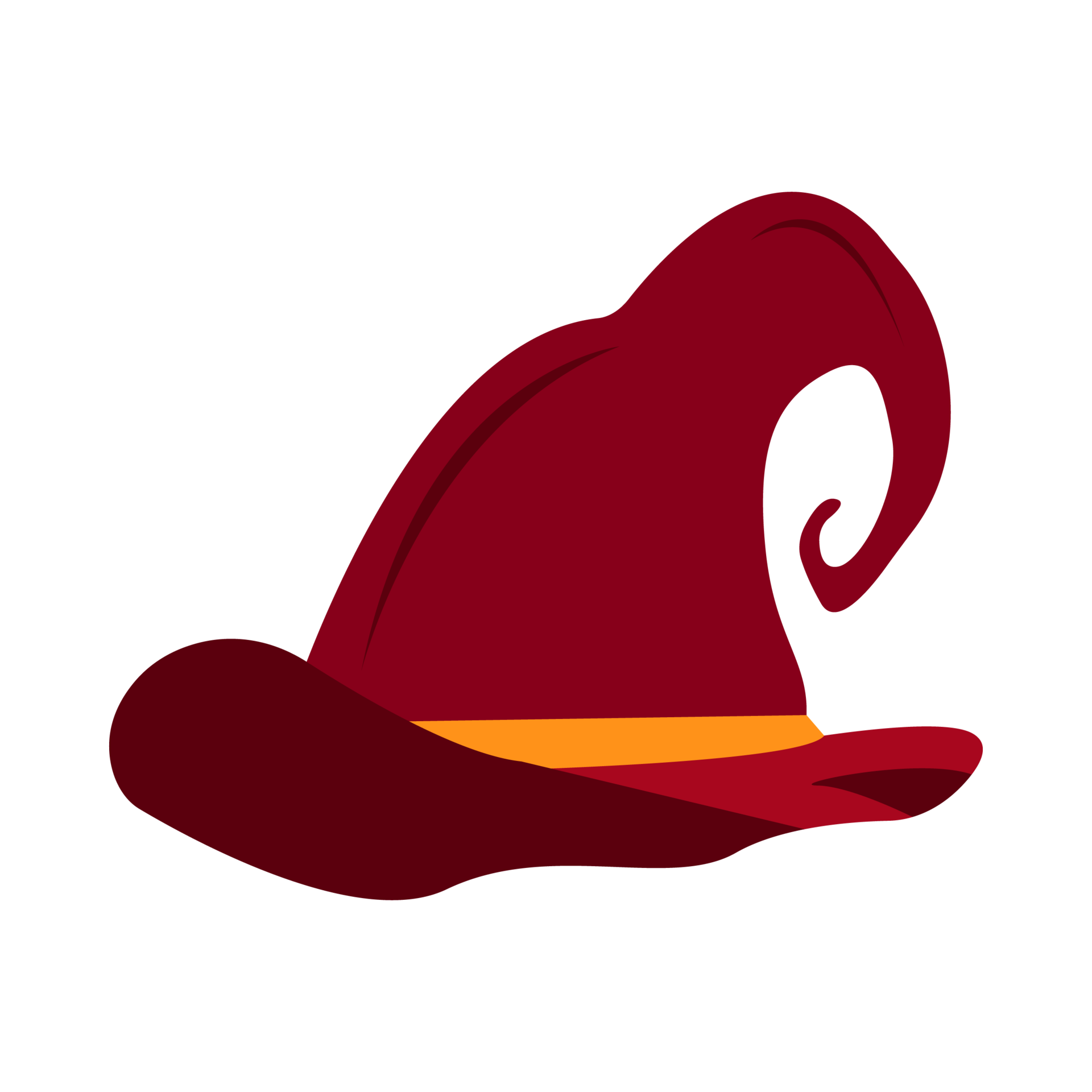 Conception De Chapeau De Sorcière Halloween Avec Des Couleurs Marron