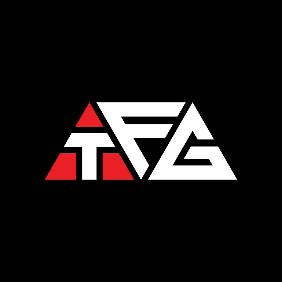 TFG triangle letter logo design with triangle shape. TFG triangle logo design monogram. TFG ...
