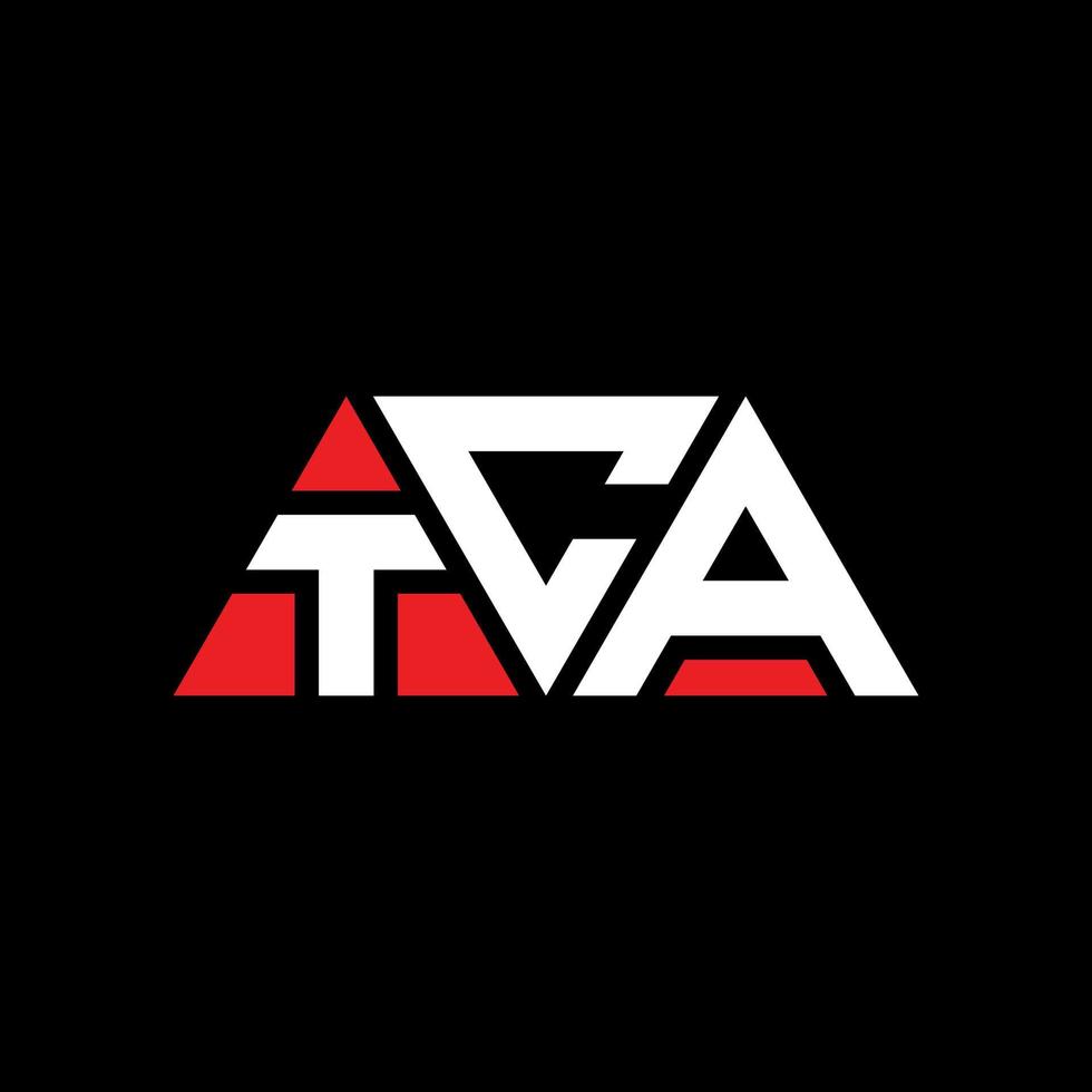 Tca Triangle Letter Logo Design With Triangle Shape Tca Triangle Logo