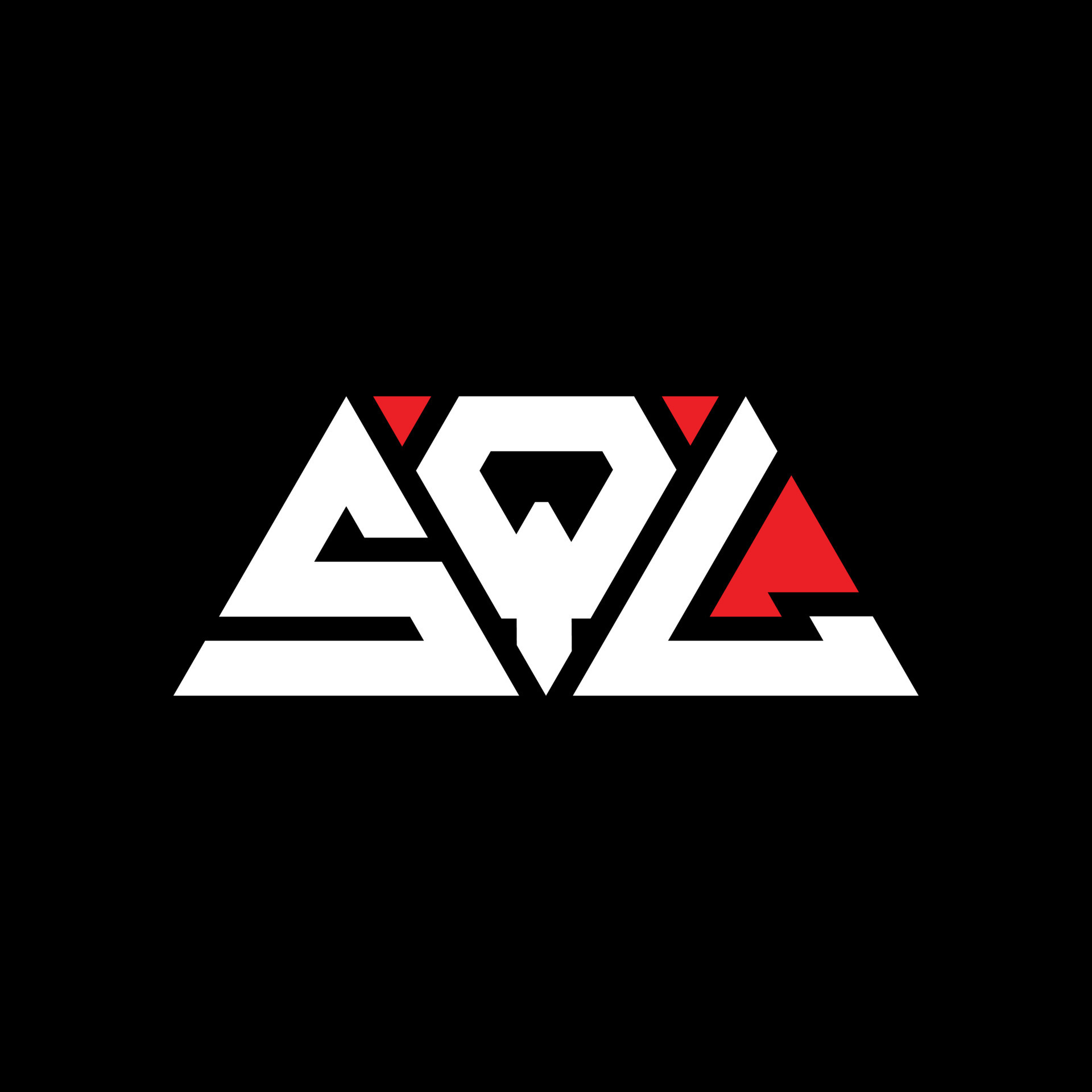 Sql Triangle Letter Logo Design With Triangle Shape Sql Triangle Logo Design Monogram Sql