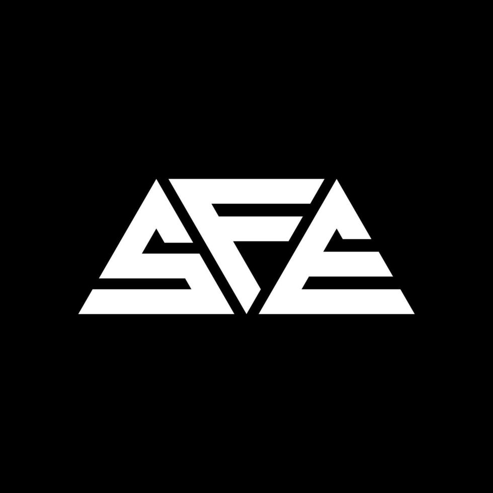 Sfe Triangle Letter Logo Design With Triangle Shape Sfe Triangle Logo Design Monogram Sfe
