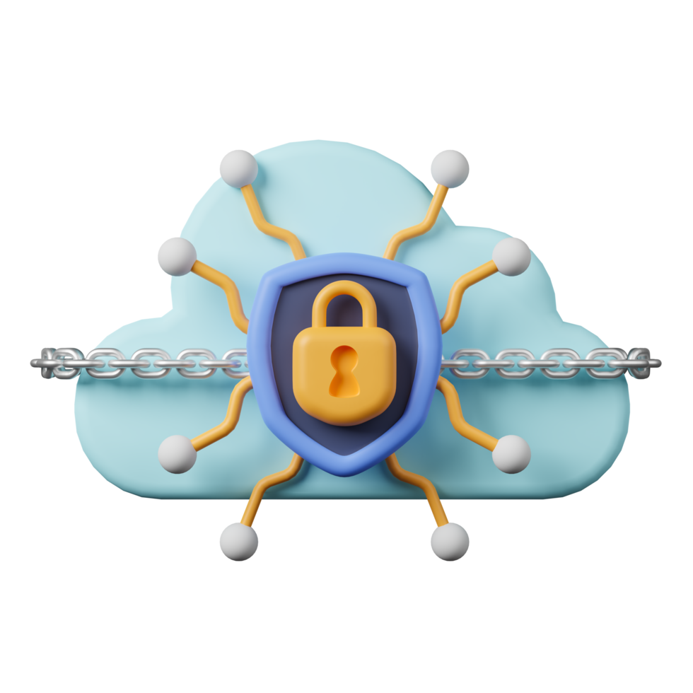 3d Rendering Security System On Cloud Computing 9349223 Png