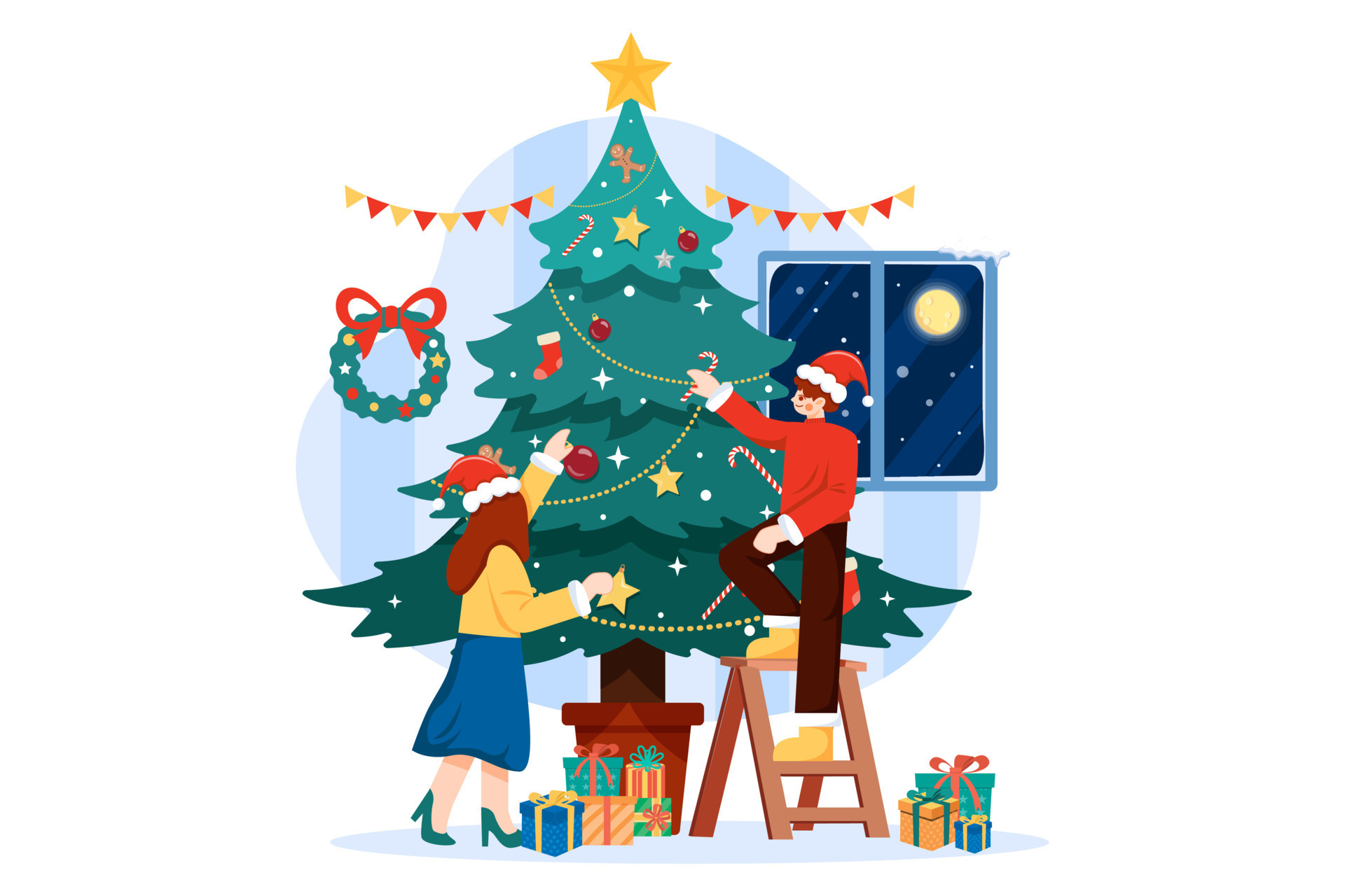 Christmas Decorations At Home 9352654 Vector Art At Vecteezy christmas-decorations-at-home-9352654-vector-art-at-vecteezy