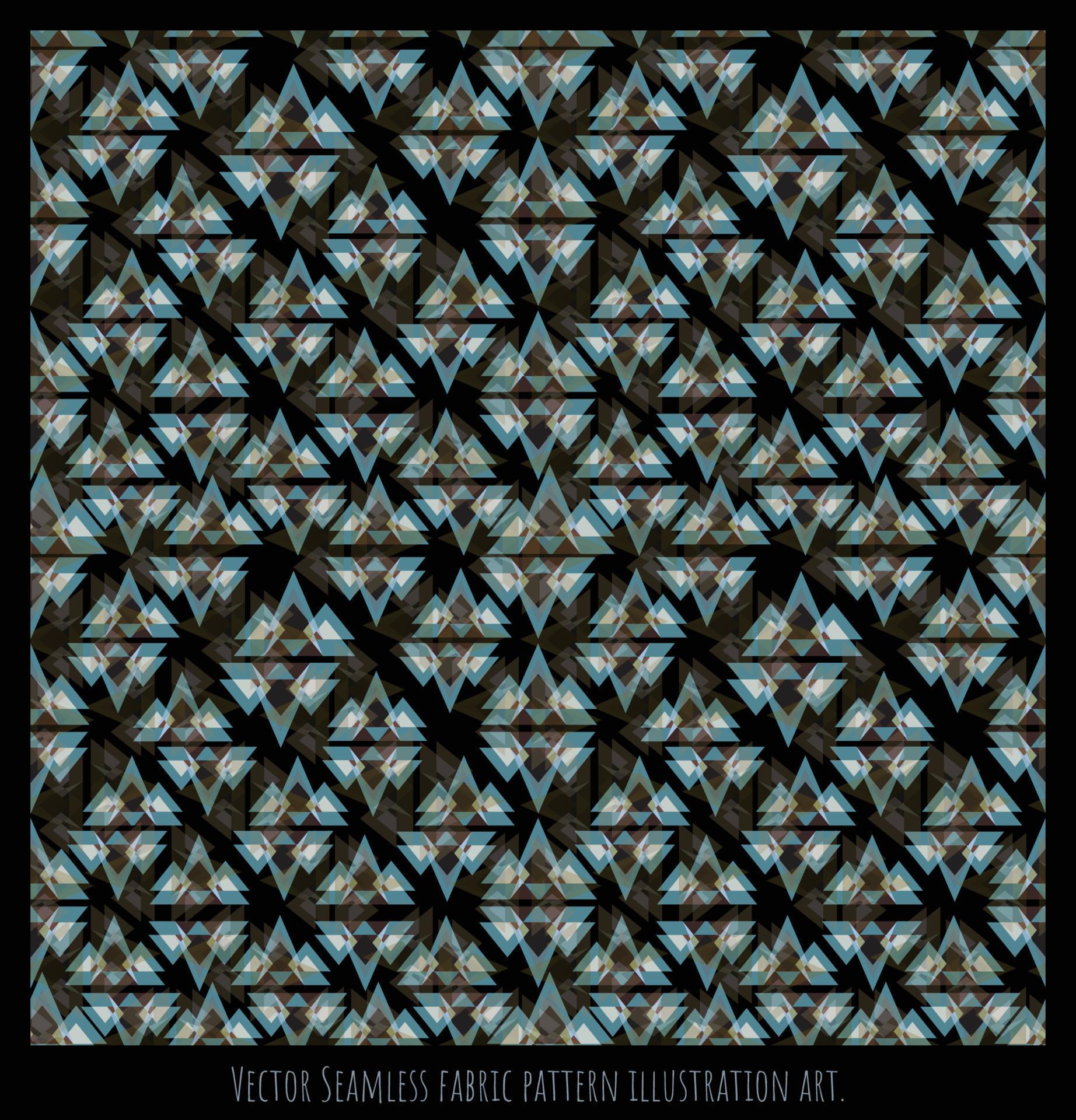 Vector Seamless fabric pattern illustration art 9353123 Vector Art at ...