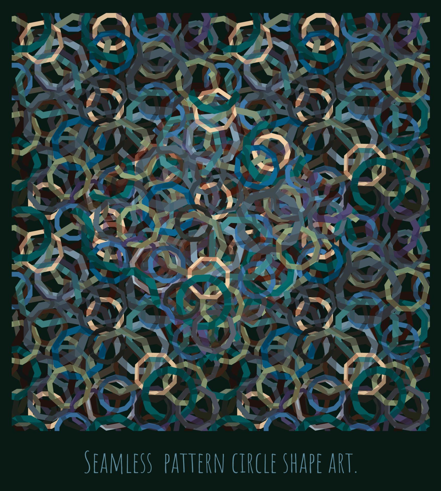 Seamless pattern abstract circle shape art 9353125 Vector Art at Vecteezy