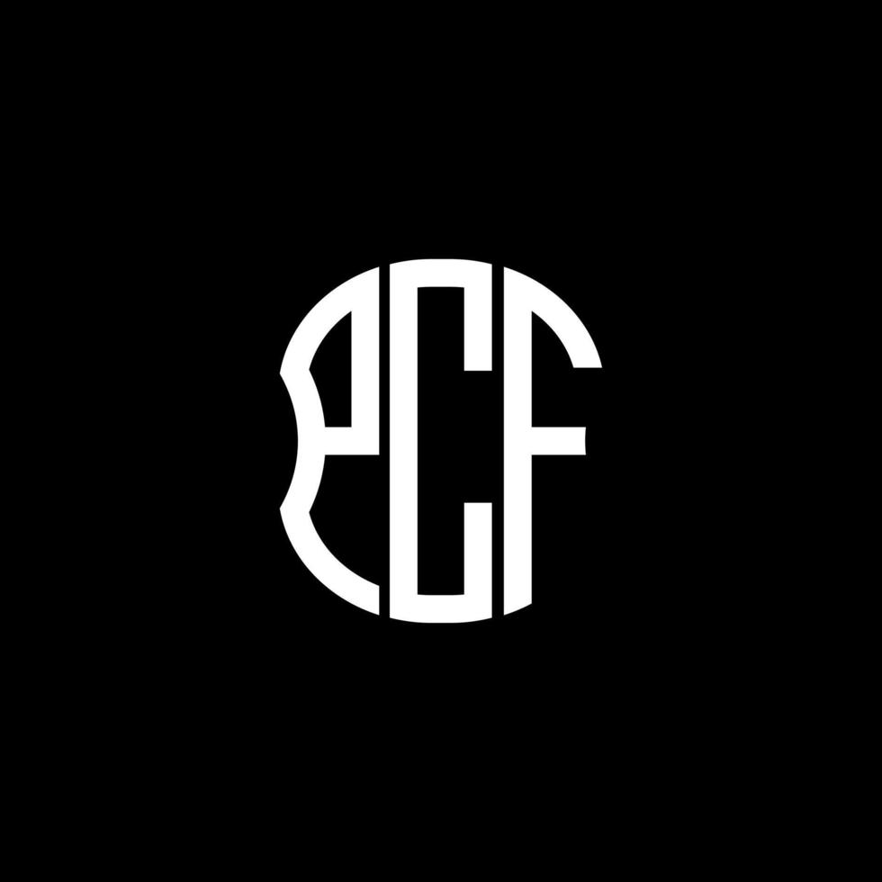 Pcf Letter Logo Abstract Creative Design Pcf Unique Design 9358727