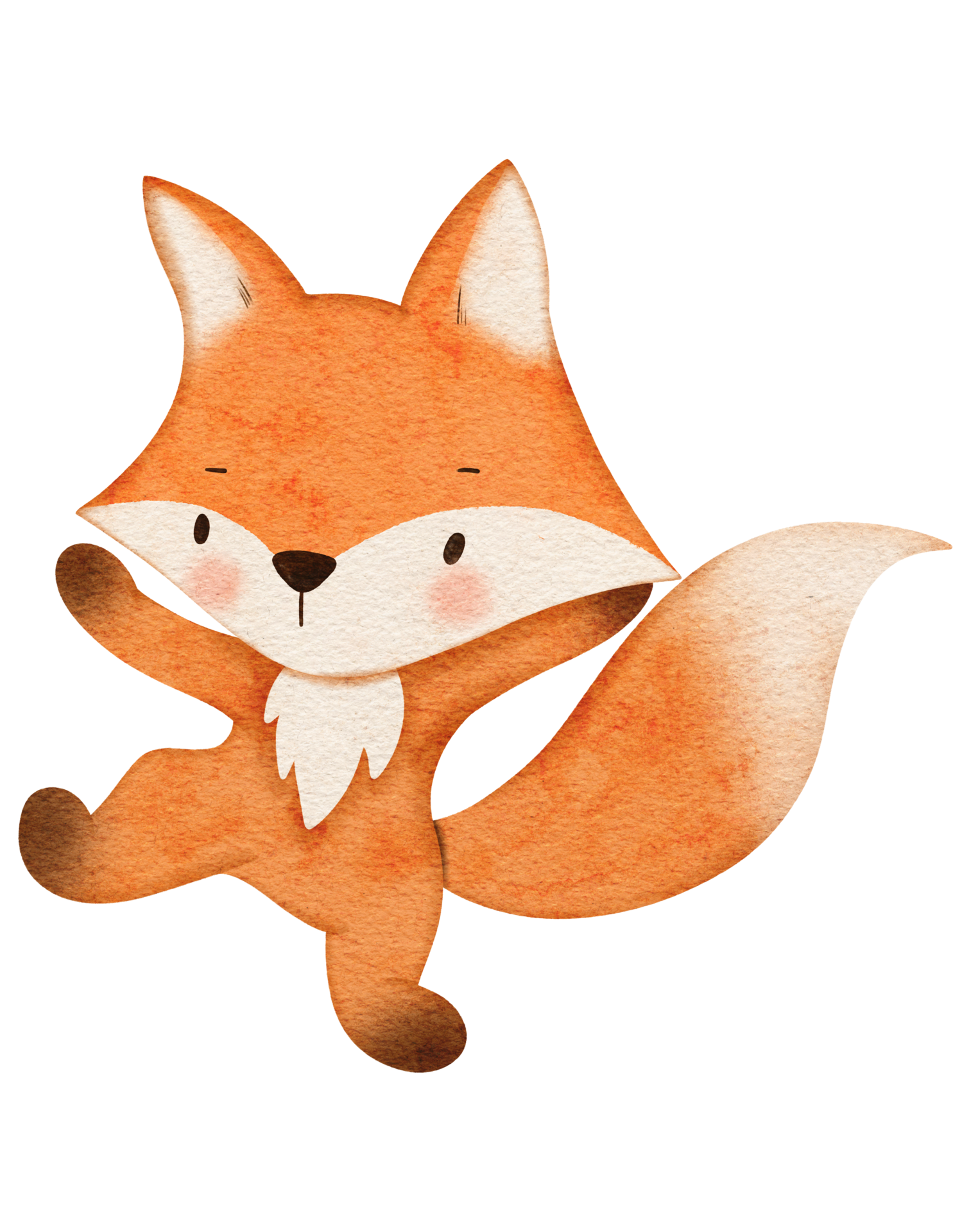 Desenho De Raposa E Falco