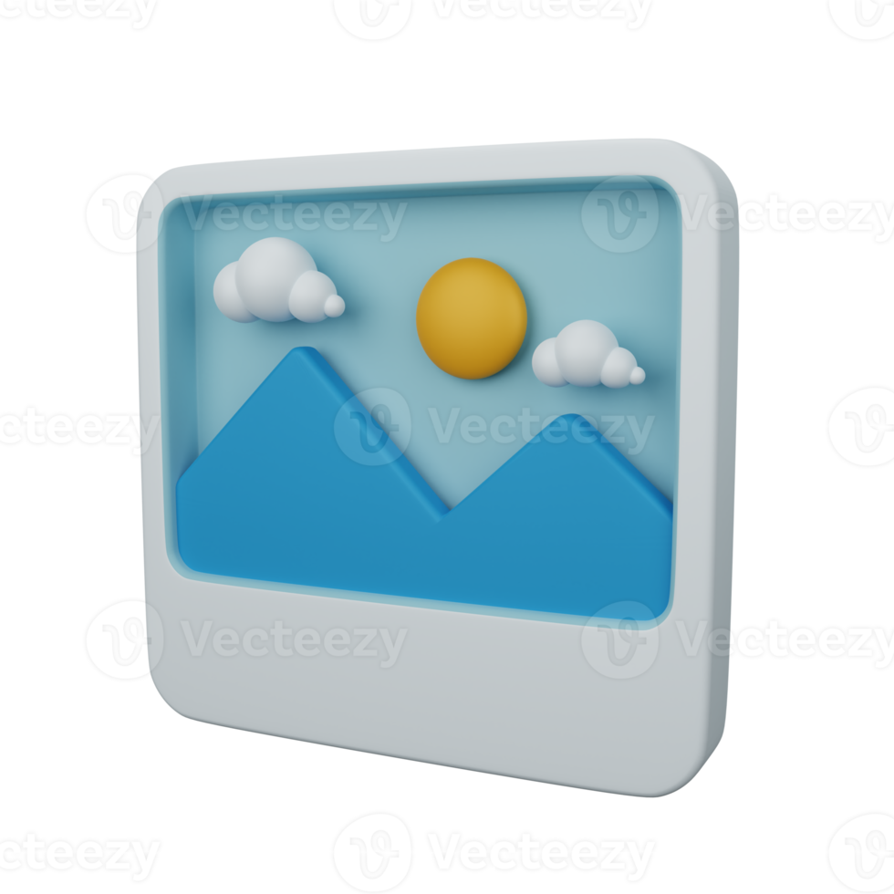3d Rendering Gallery Image Isolated Useful For User Interface Apps And Web Design Illustration