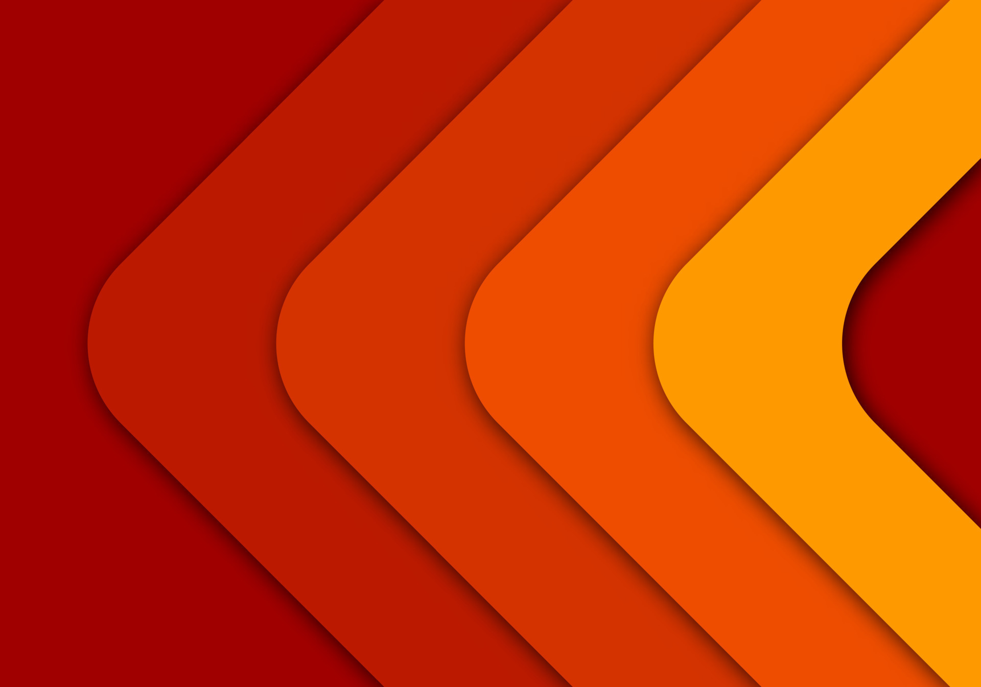 Orange Background Geometric Overlap Layer Paper Cut on Dark with Space ...