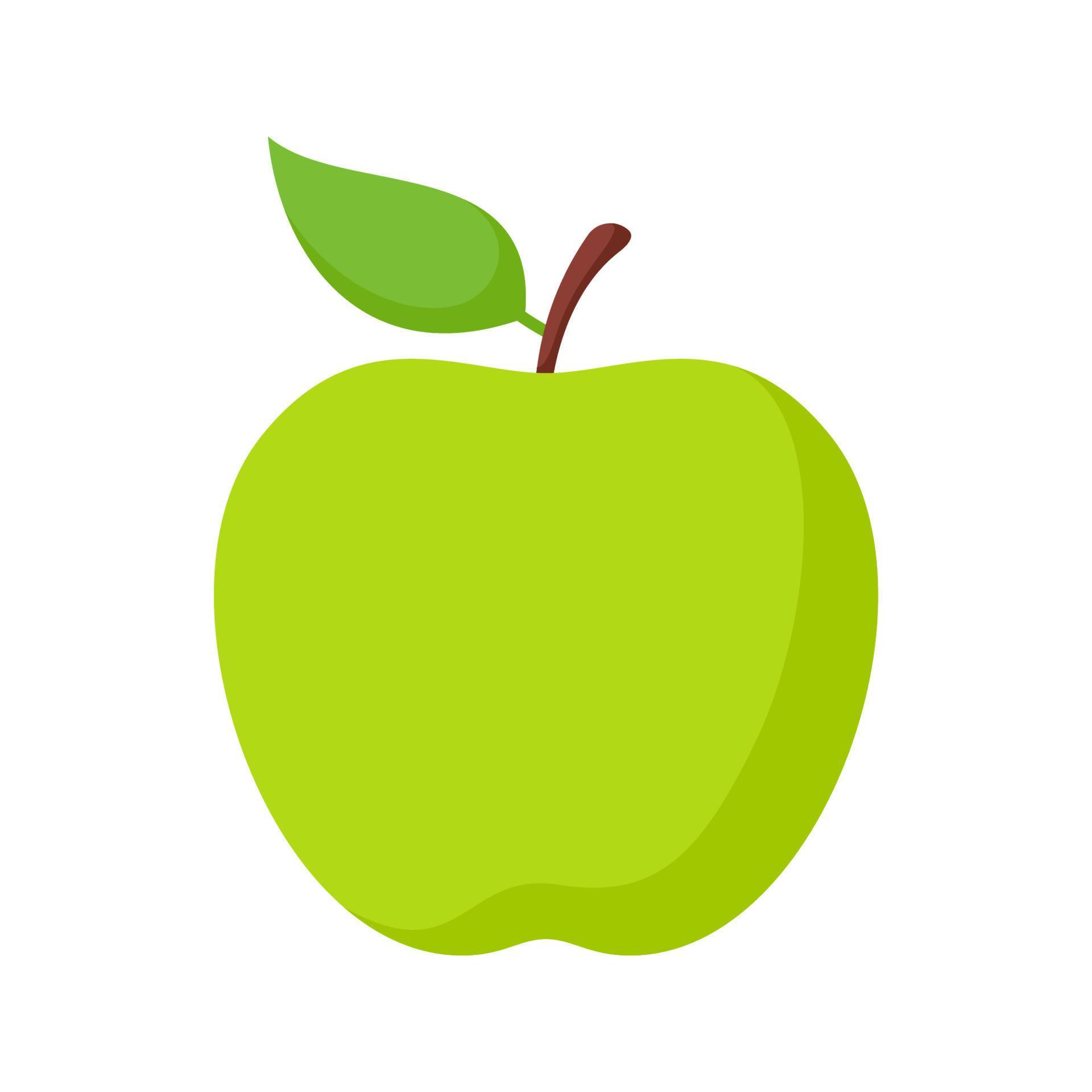 Apple isolated on white background 9364928 Vector Art at Vecteezy