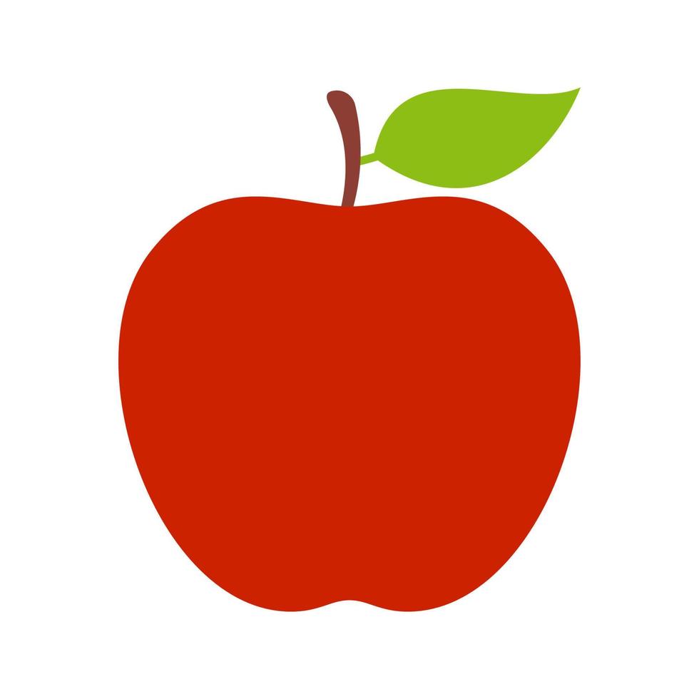 Apple isolated on white background 9365973 Vector Art at Vecteezy