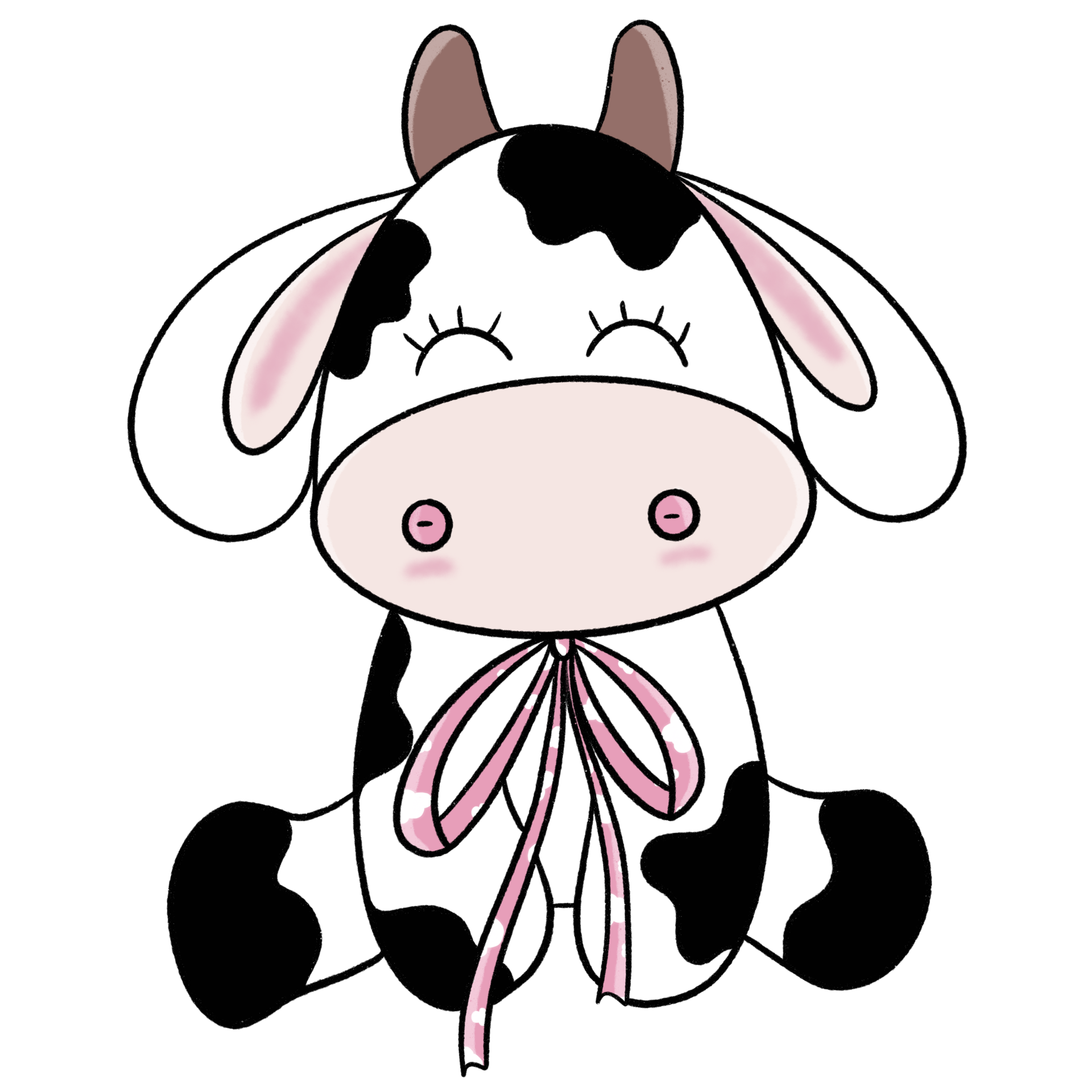 Free Cute cow cartoon clipart 9366820 PNG with Transparent Background