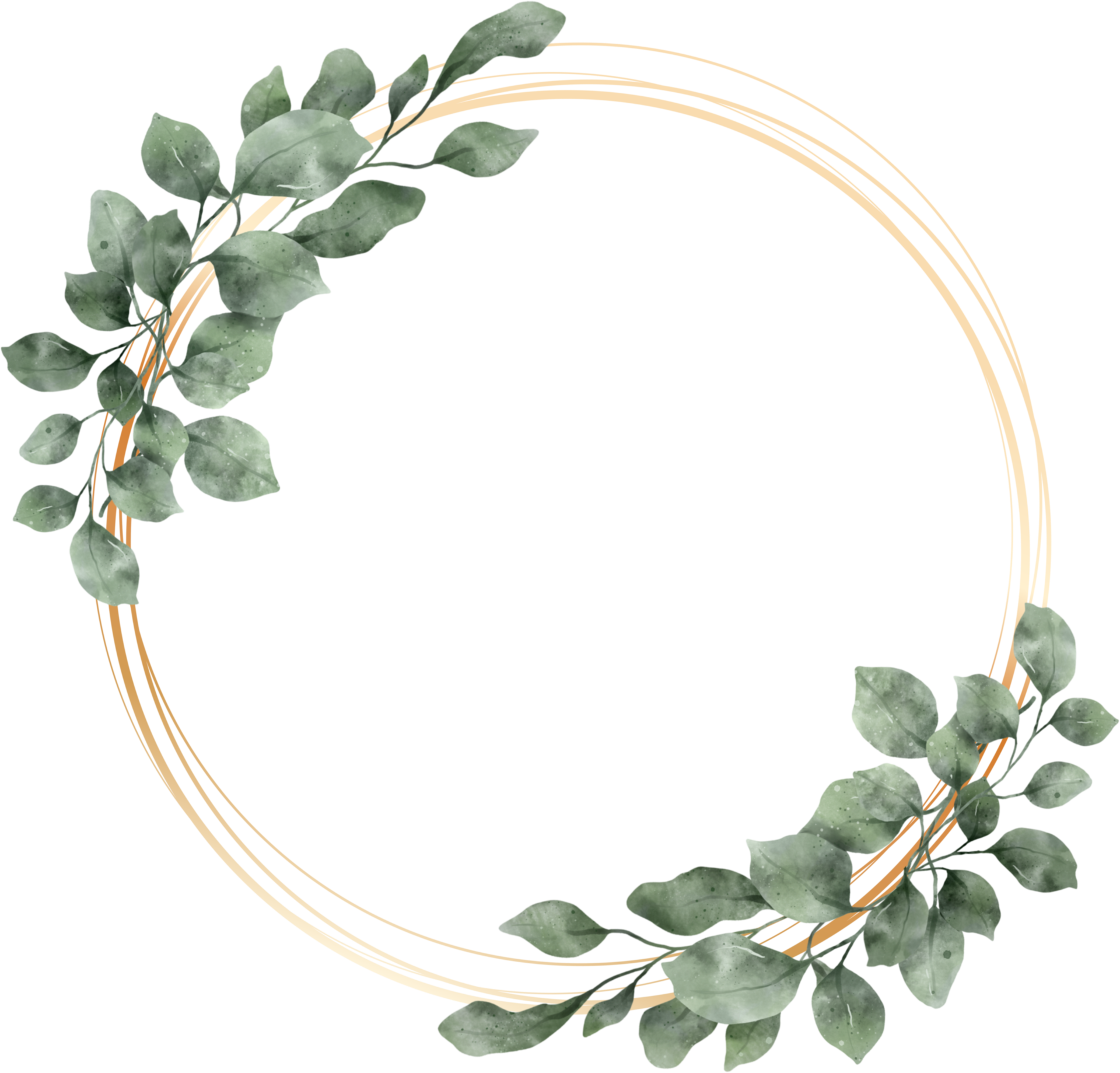 Green Leaf Watercolor Geometric Gold Frame 9369291 PNG Green Leaf Watercolor Geometric Gold Frame 9369291 PNG