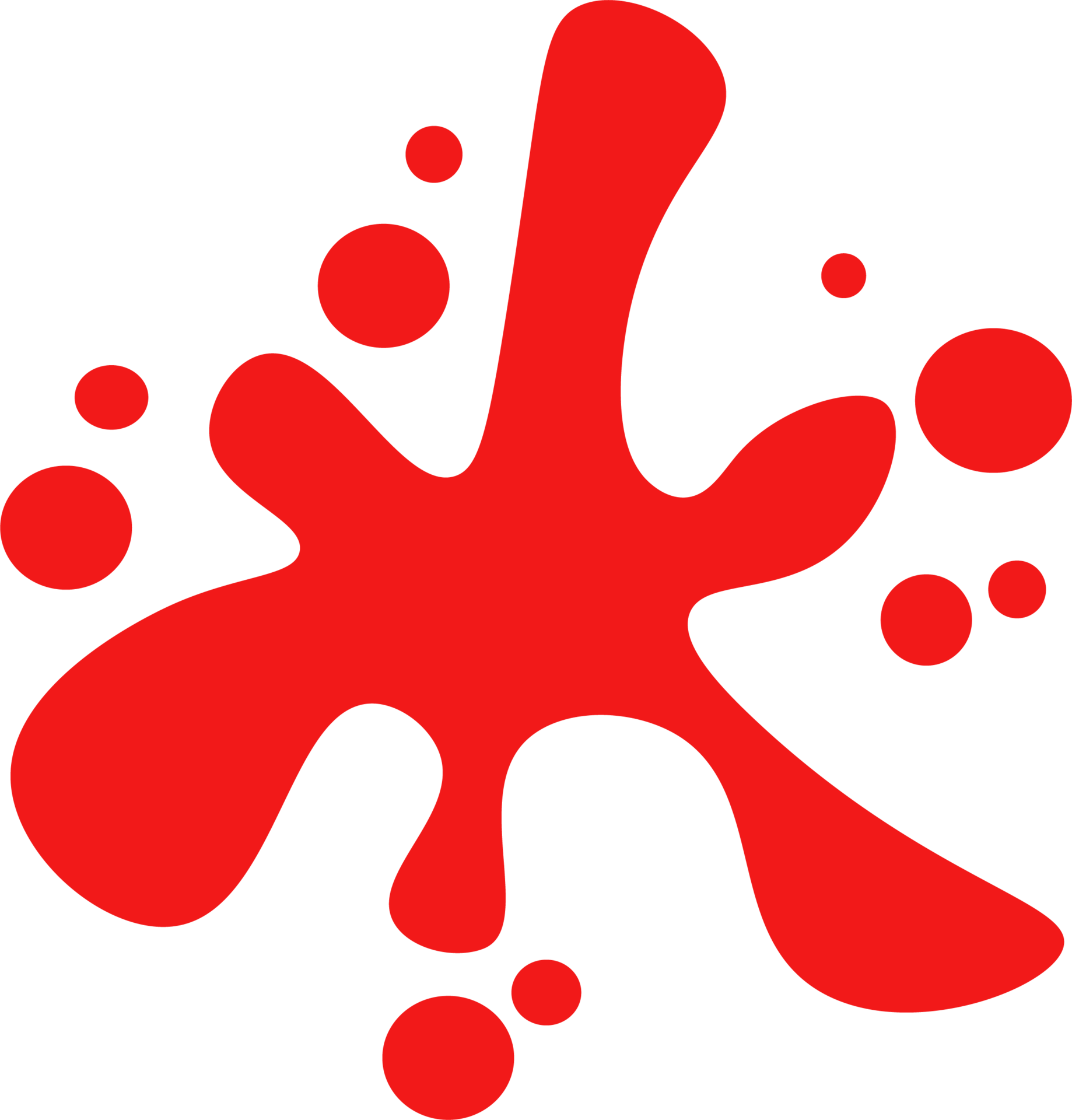 Beautiful colour paint splashes. Set of paint splashes. Vector ... Beautiful colour paint splashes. Set of paint splashes. Vector ...
