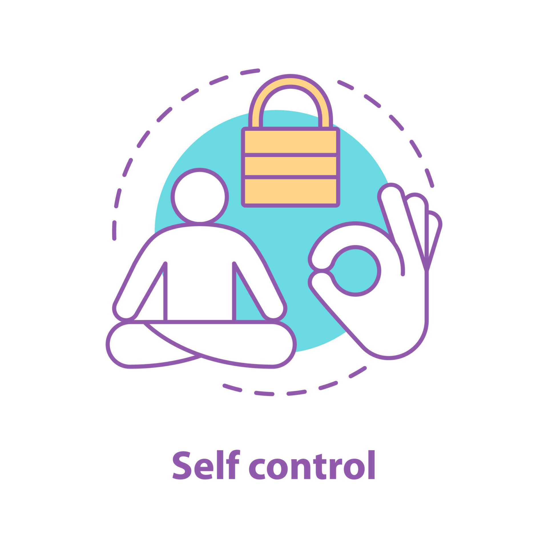Self Control Concept Icon Mind Freedom Idea Thin Line Illustration self-control-concept-icon-mind-freedom-idea-thin-line-illustration