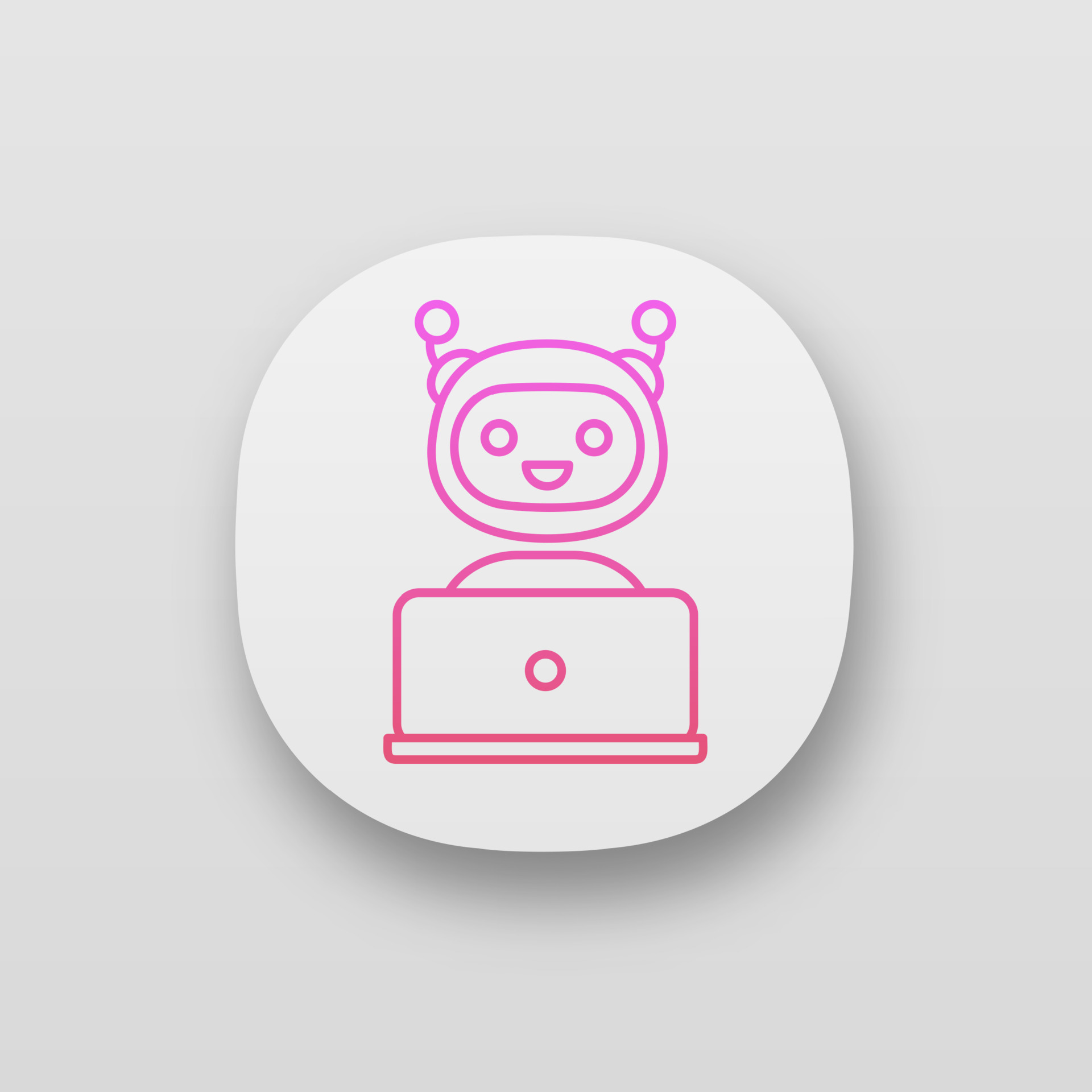 Chatbot App Icon Uiux User Interface Chat Bot Artificial Conversational Entity Virtual