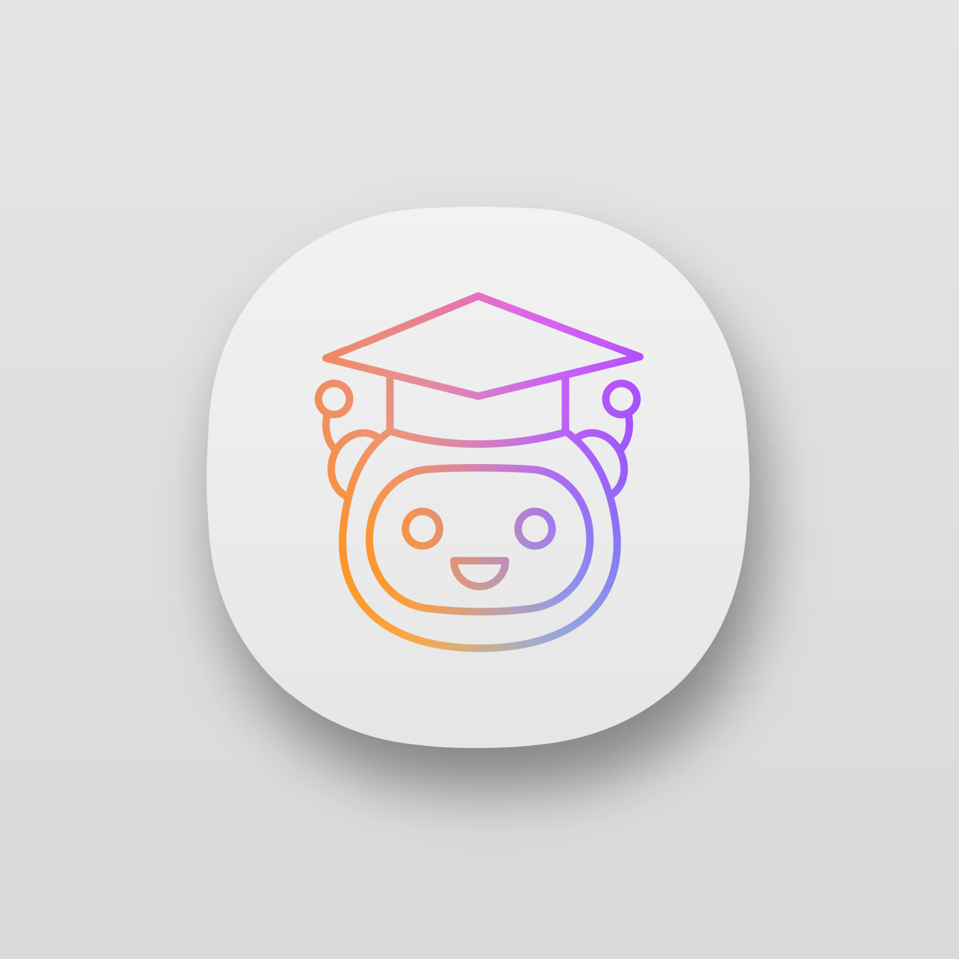 Machine Learning App Icon Artificial Intelligence Uiux User Interface Web Or Mobile