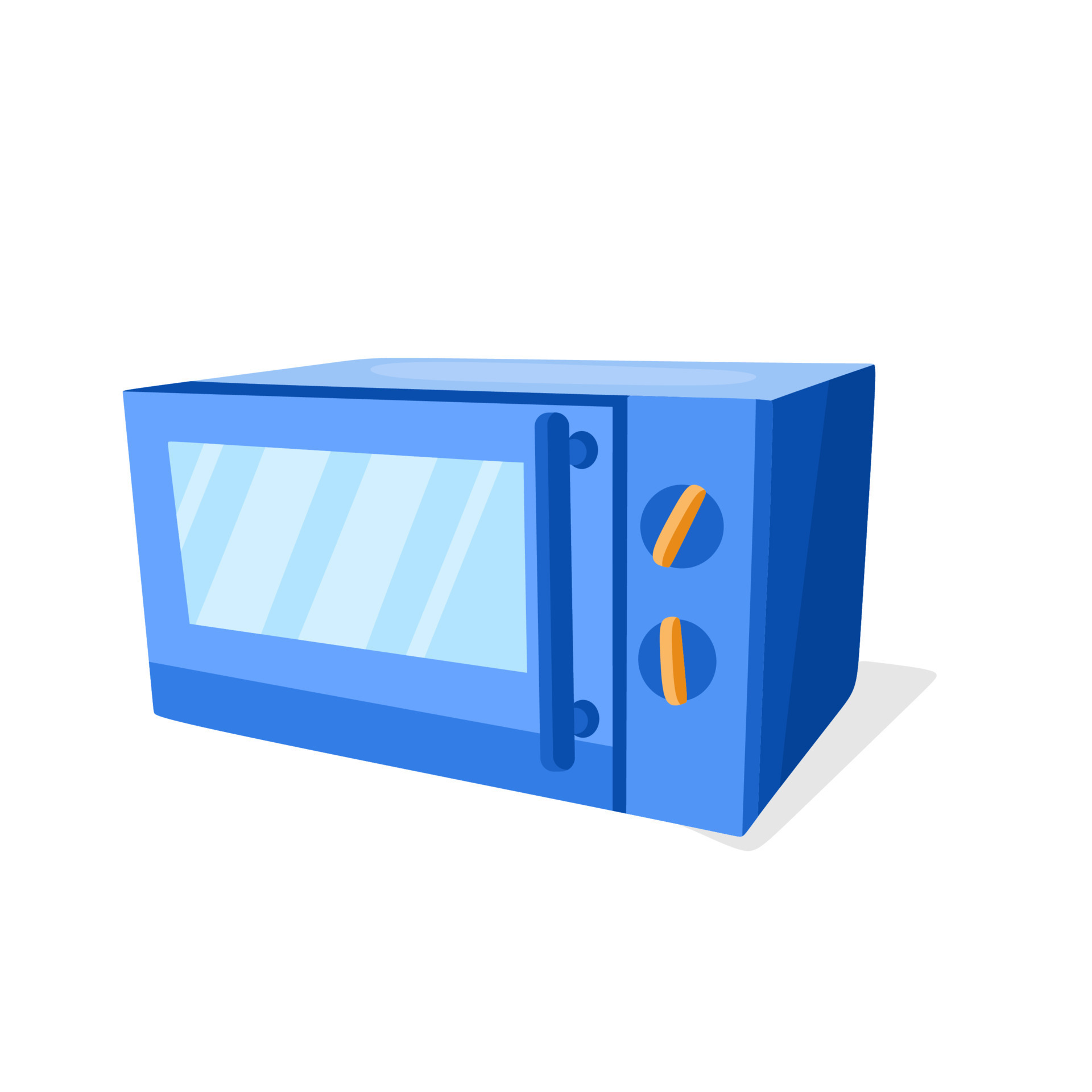 A Cartoon style Microwave Oven Vector Illustration Of A Kitchen a-cartoon-style-microwave-oven-vector-illustration-of-a-kitchen