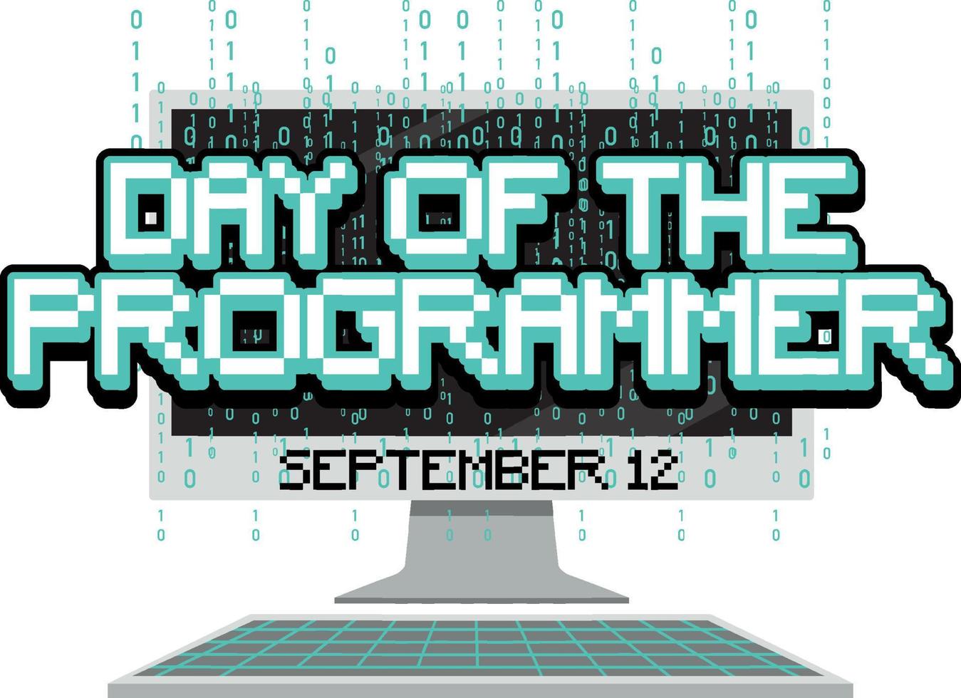 The Day of the Programmer Poster 9376414 Vector Art at Vecteezy