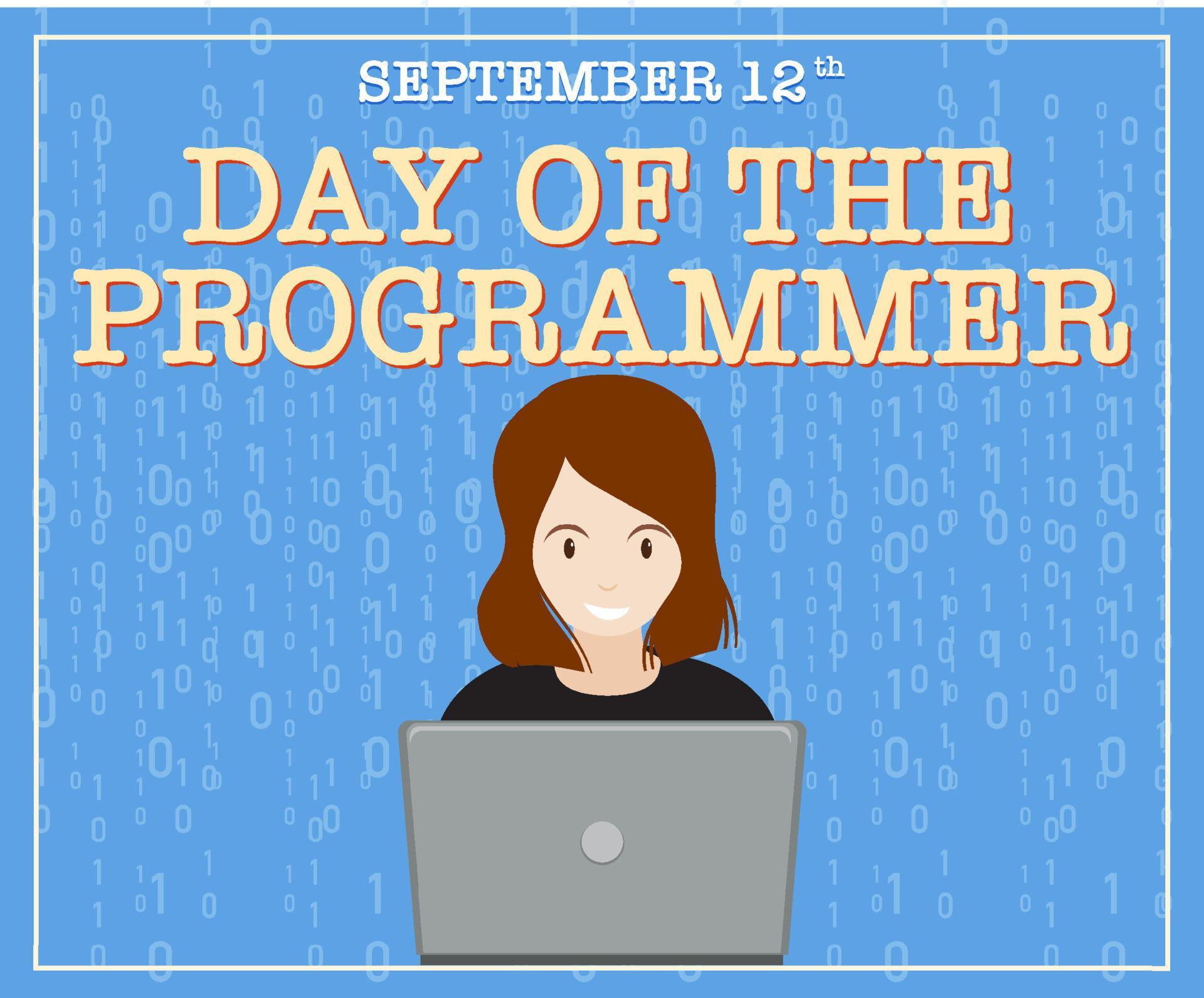 The Day of the Programmer Poster 9376460 Vector Art at Vecteezy
