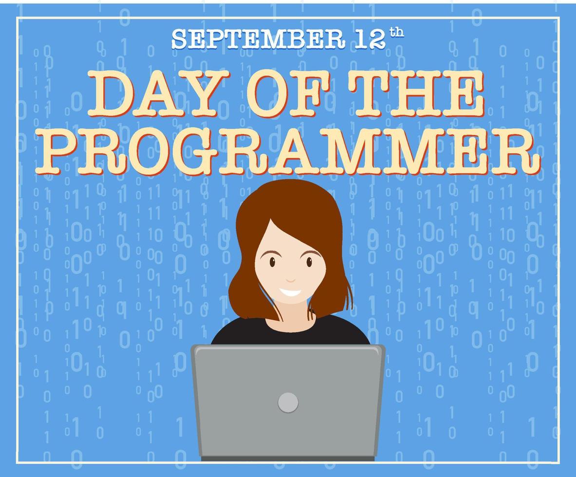 The Day of the Programmer Poster 9376460 Vector Art at Vecteezy