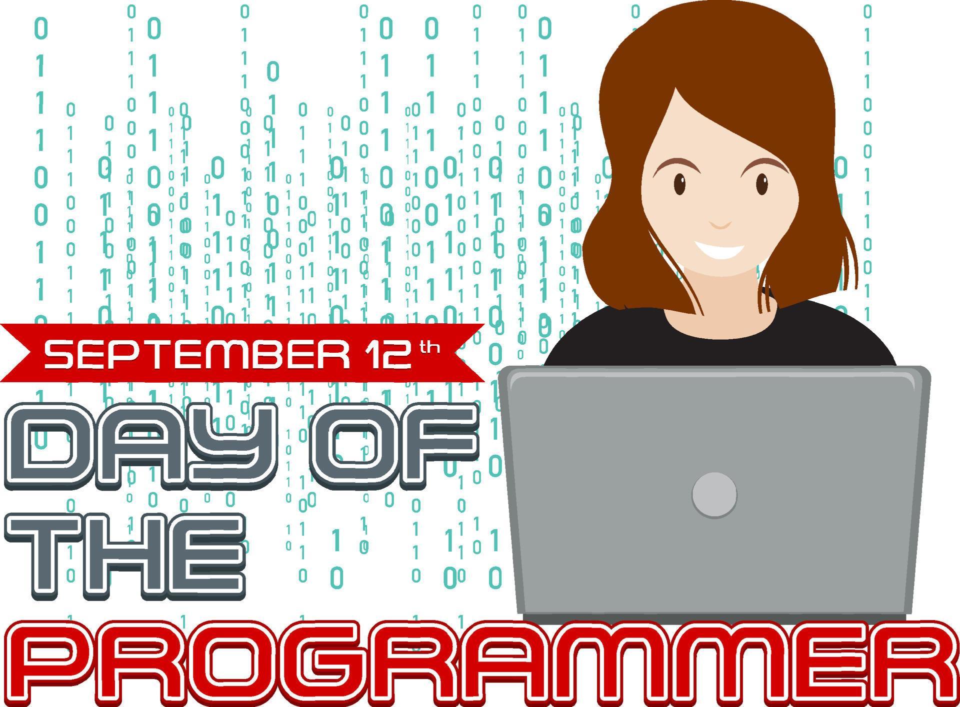 The Day of the Programmer Poster 9376657 Vector Art at Vecteezy