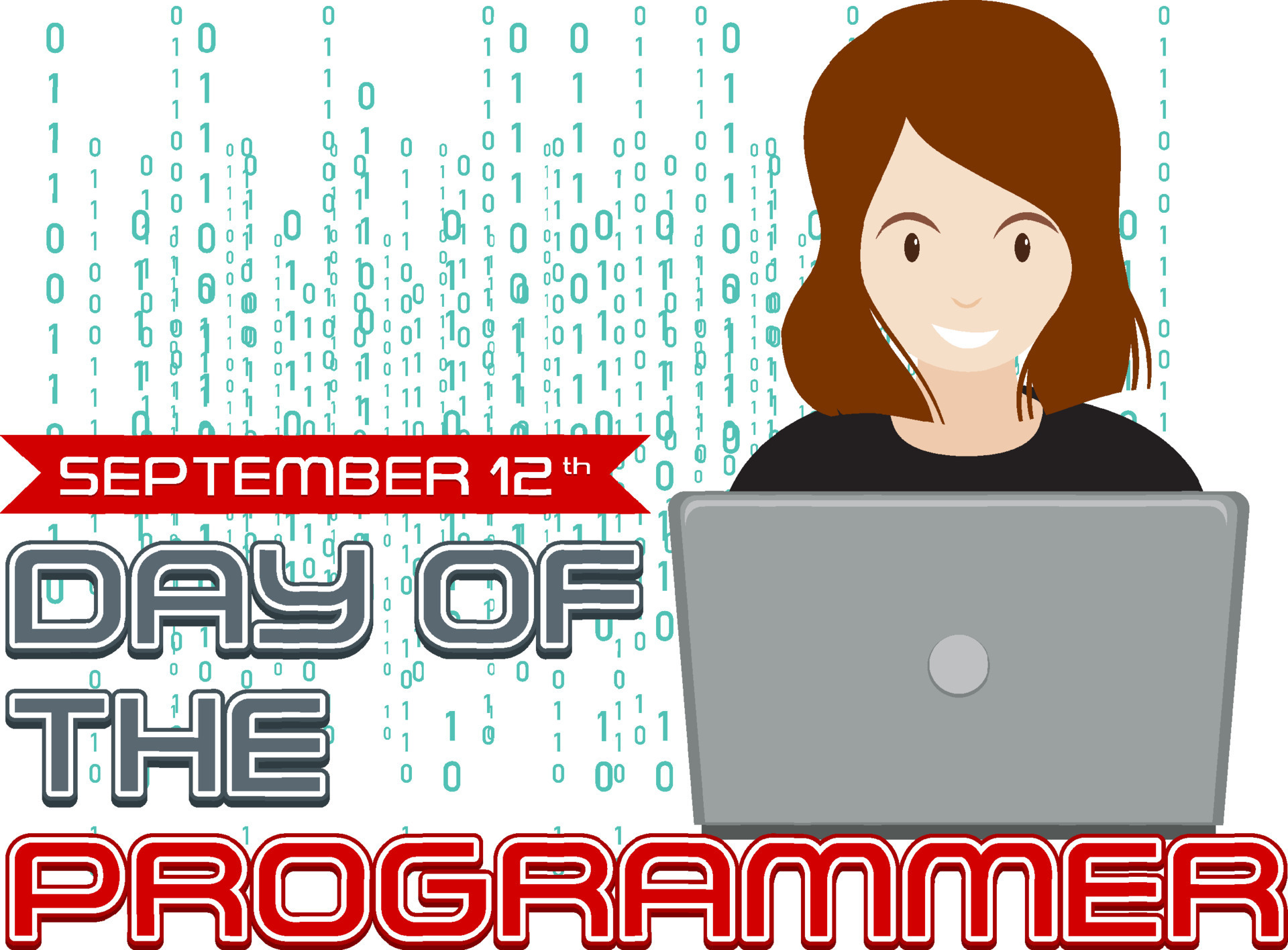 The Day of the Programmer Poster 9376657 Vector Art at Vecteezy