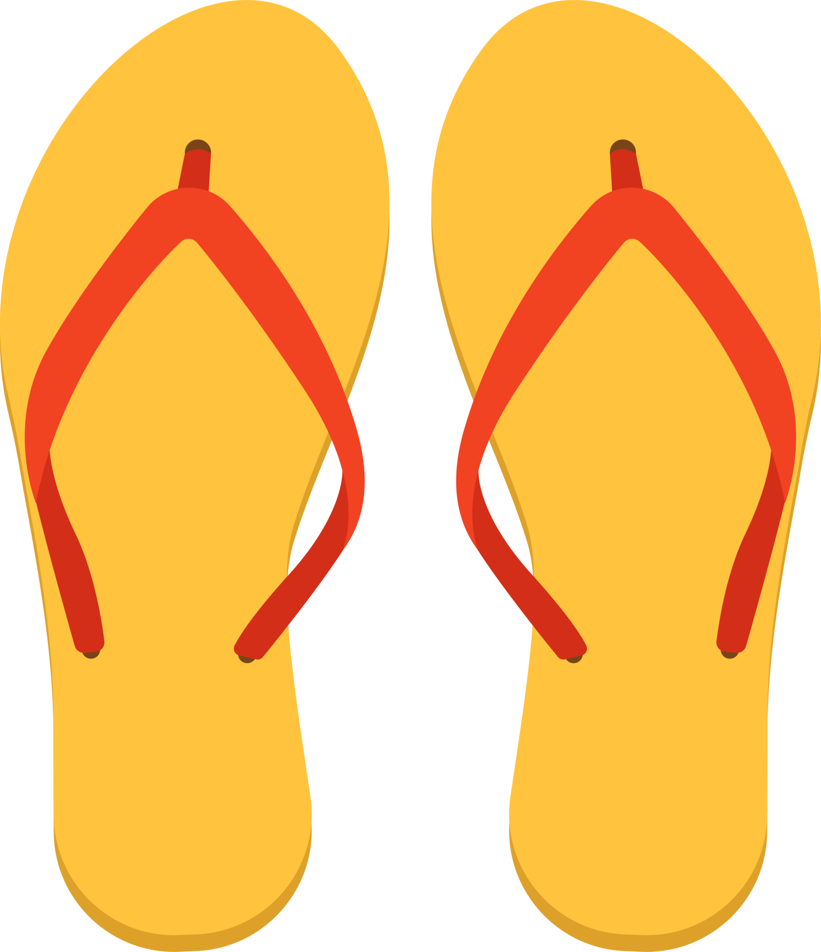Flip Flops Clipart Design Illustration 9380253 Png