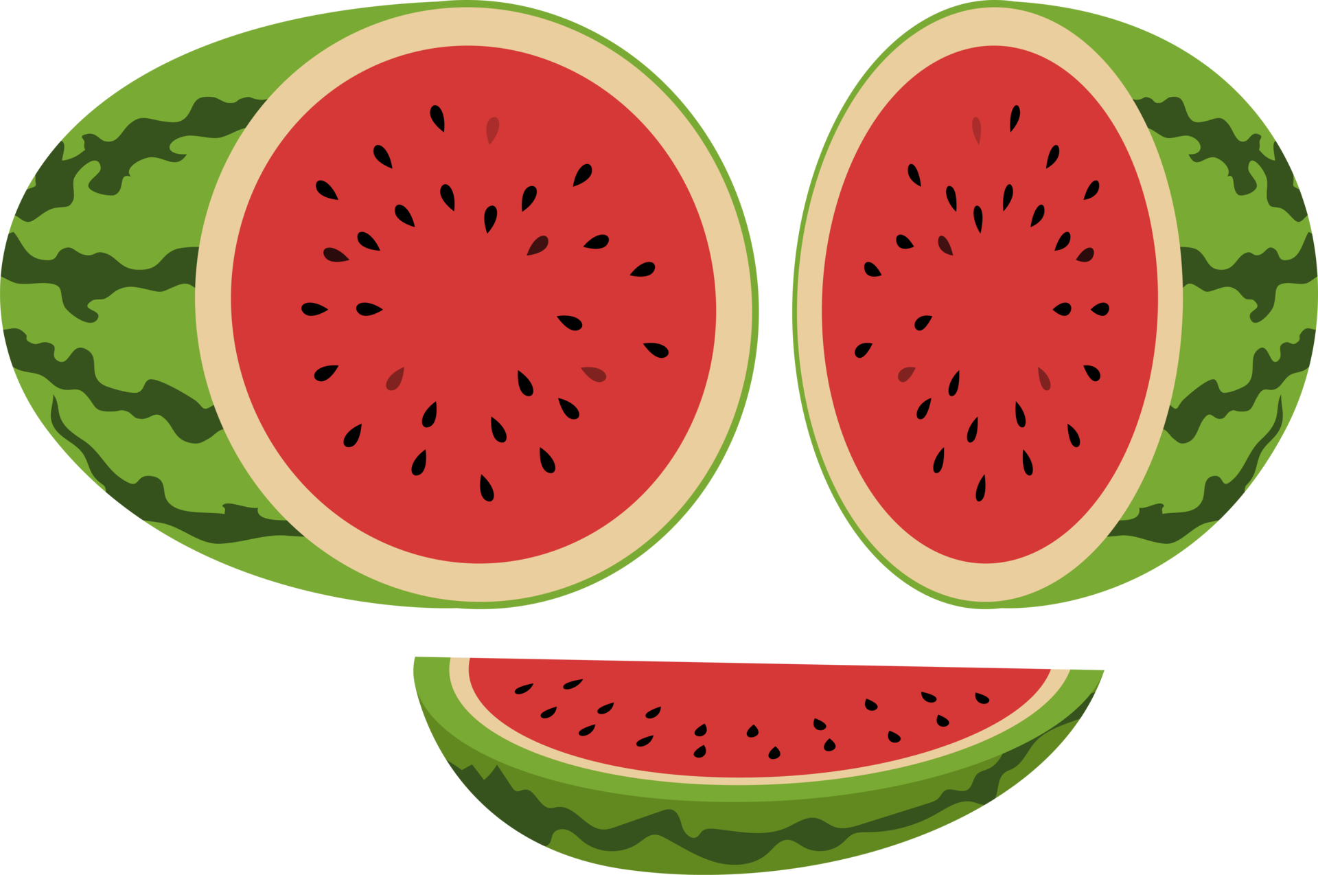 Watermelon fruit clipart design illustration 9381045 PNG