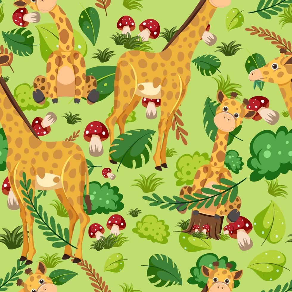 Cute giraffe seamless pattern 9381984 Vector Art at Vecteezy
