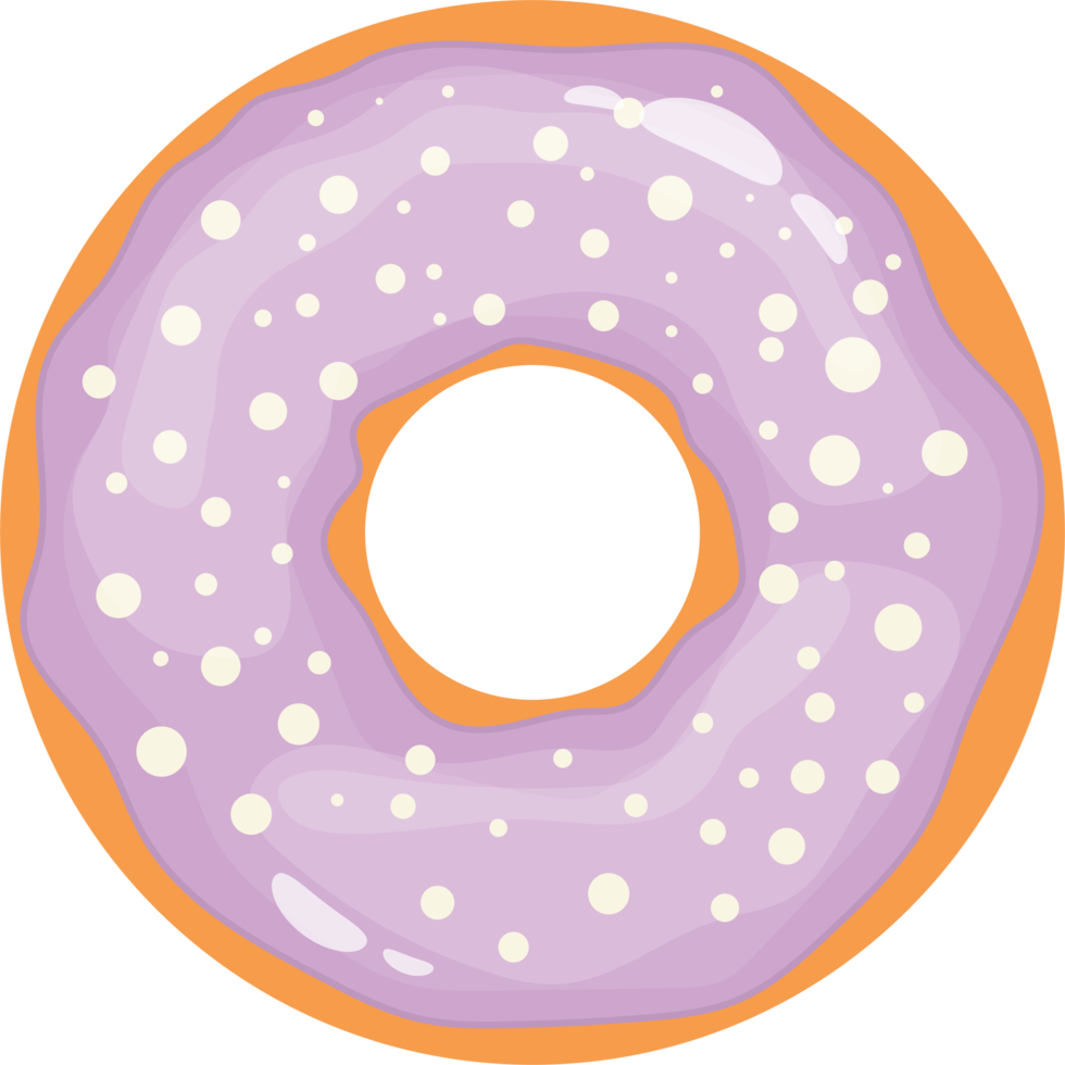 deliziosa ciambella set clipart design illustrazione 9383629 PNG