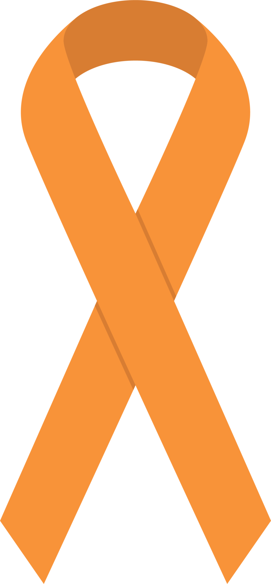 Orange Cancer Ribbon Clip Art