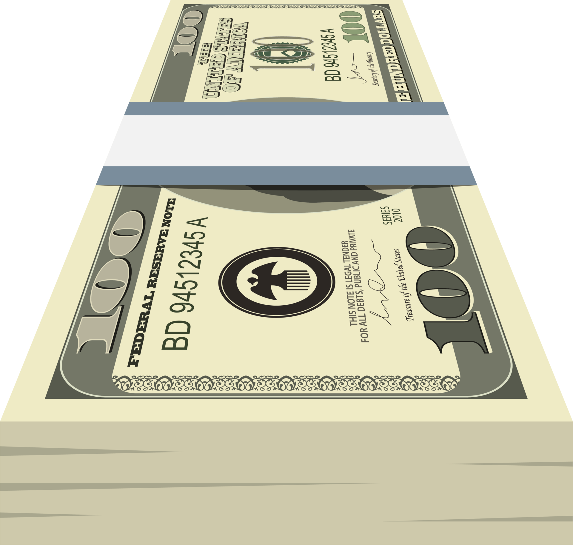 Pack Of Dollars Money Clipart Design Illustration 9384888 Png